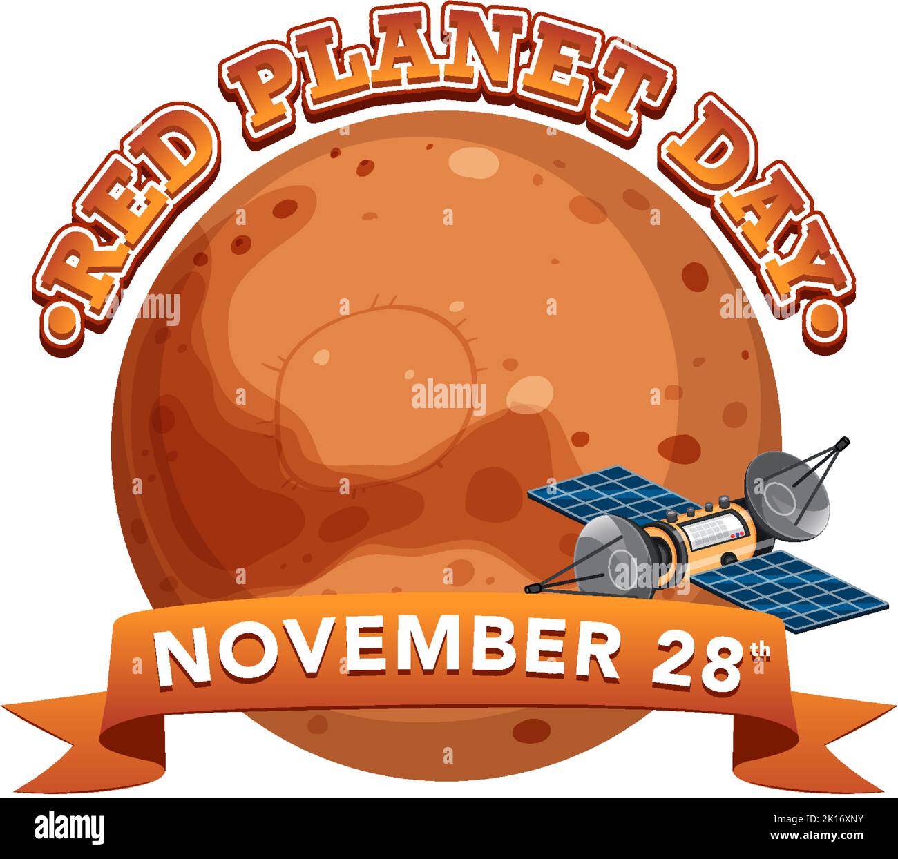 Red Planet Day Logo Design illustration Stock Vector Image & Art - Alamy