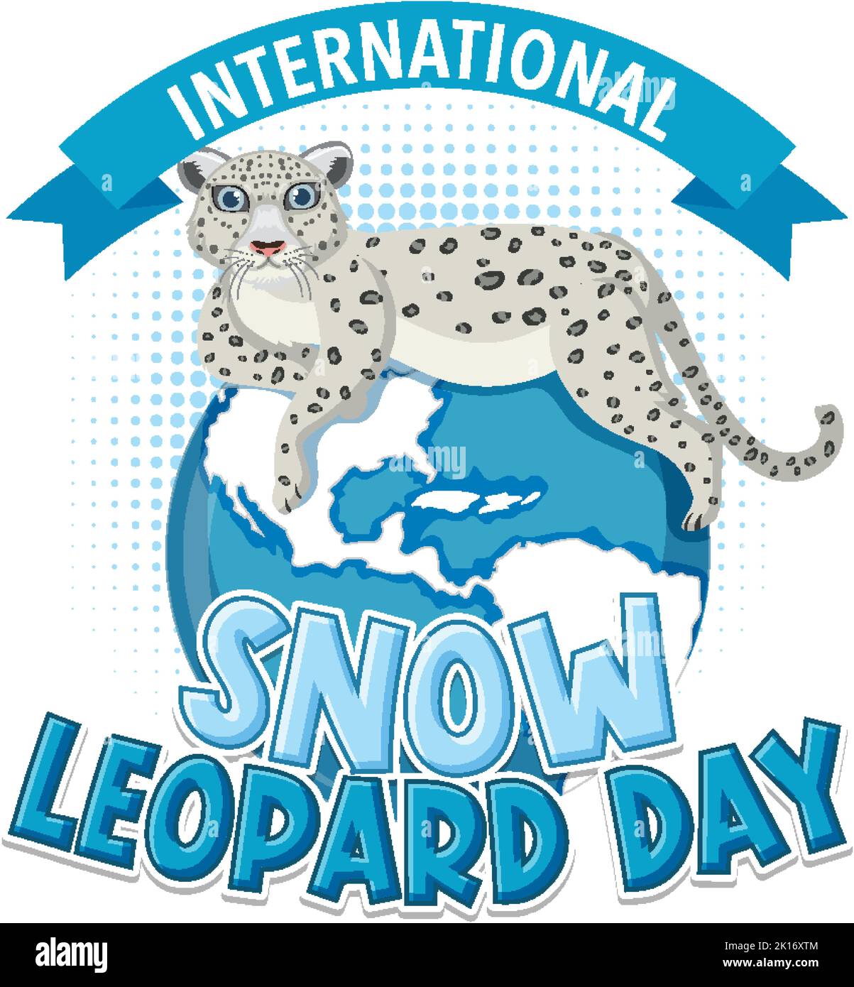 International Snow Leopard Logo Concept illustration Stock Vector Image ...