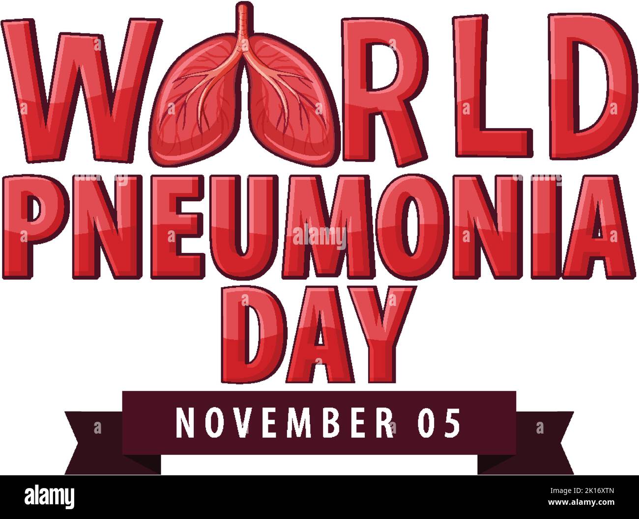 World Pneumonia Day Banner Design illustration Stock Vector Image & Art ...
