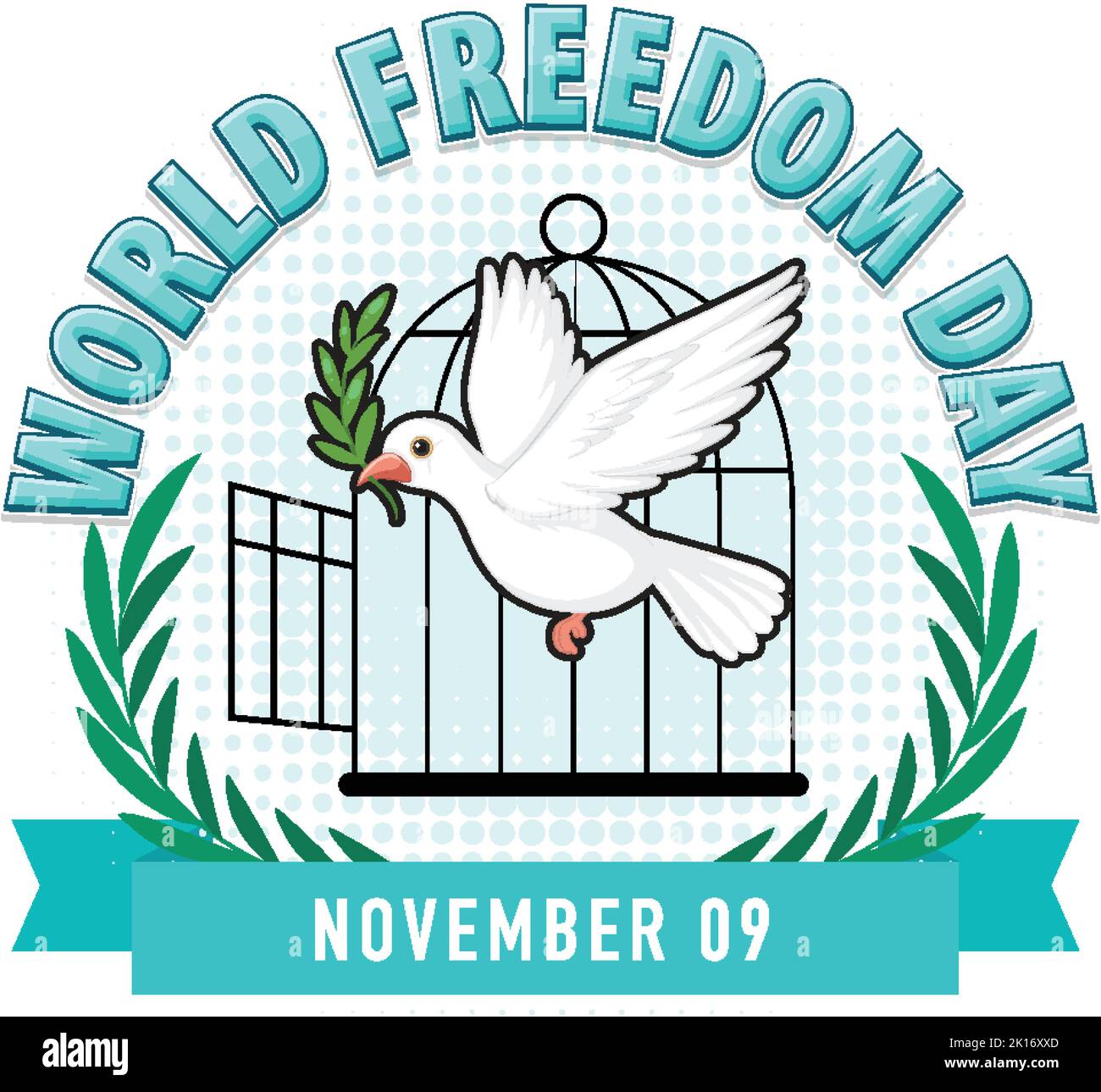 World Freedom Day Logo Design illustration Stock Vector Image & Art - Alamy