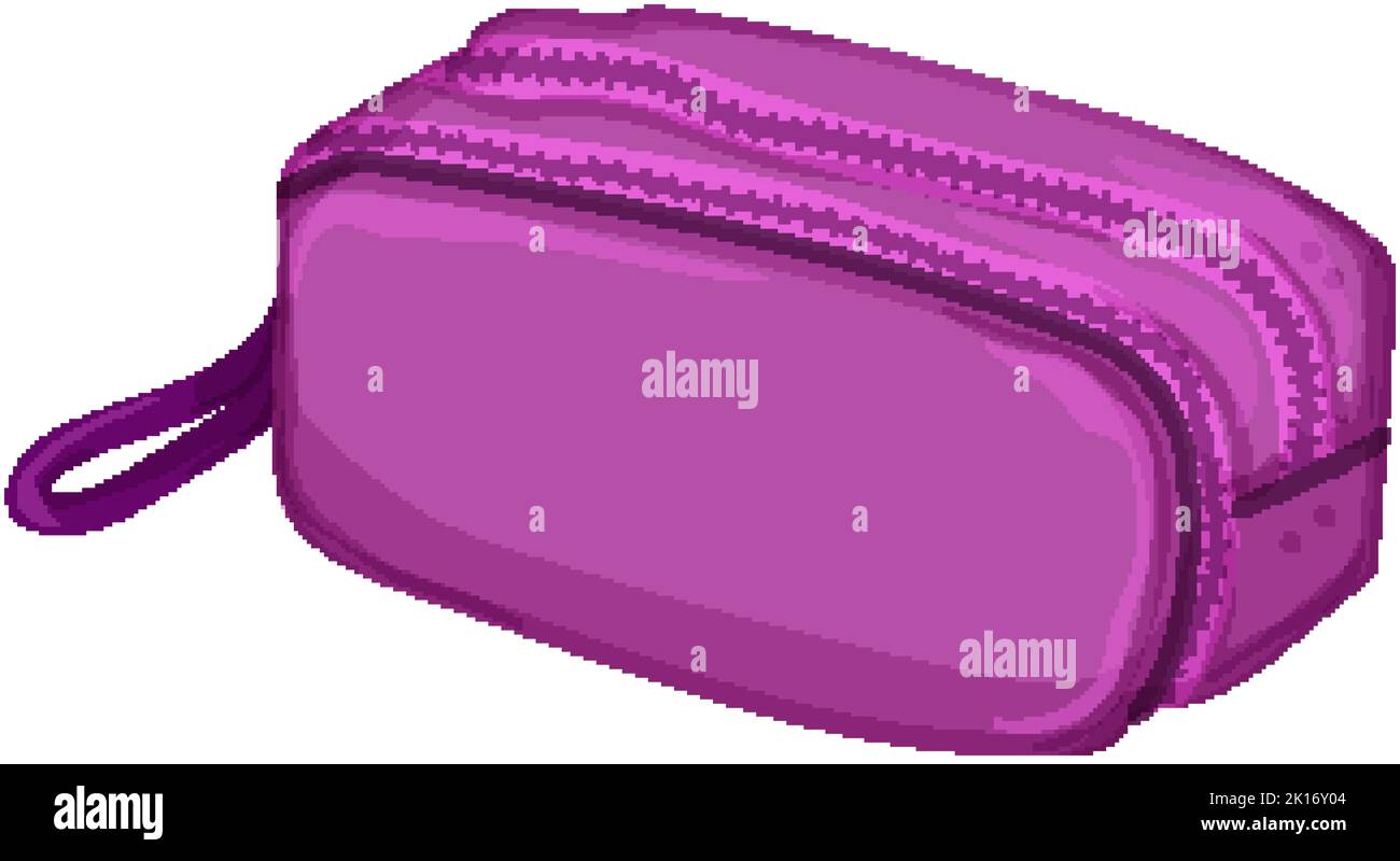 School pencil case isolated top view Stock Vector Images - Alamy
