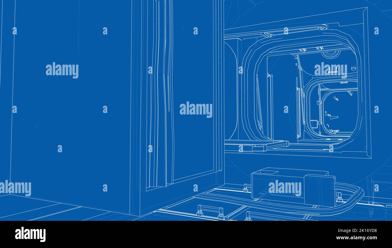 Interior of the space station. Vector Stock Vector Image & Art - Alamy