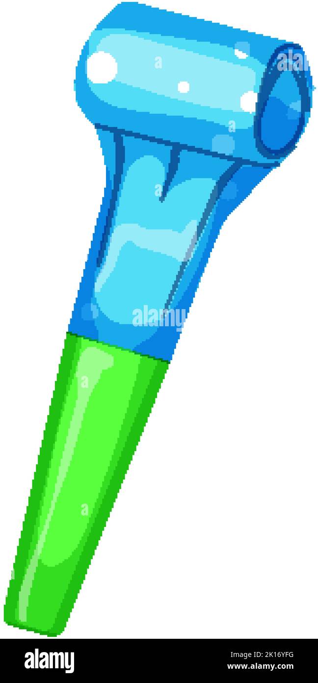 celebration party whistle cartoon vector illustration Stock Vector ...