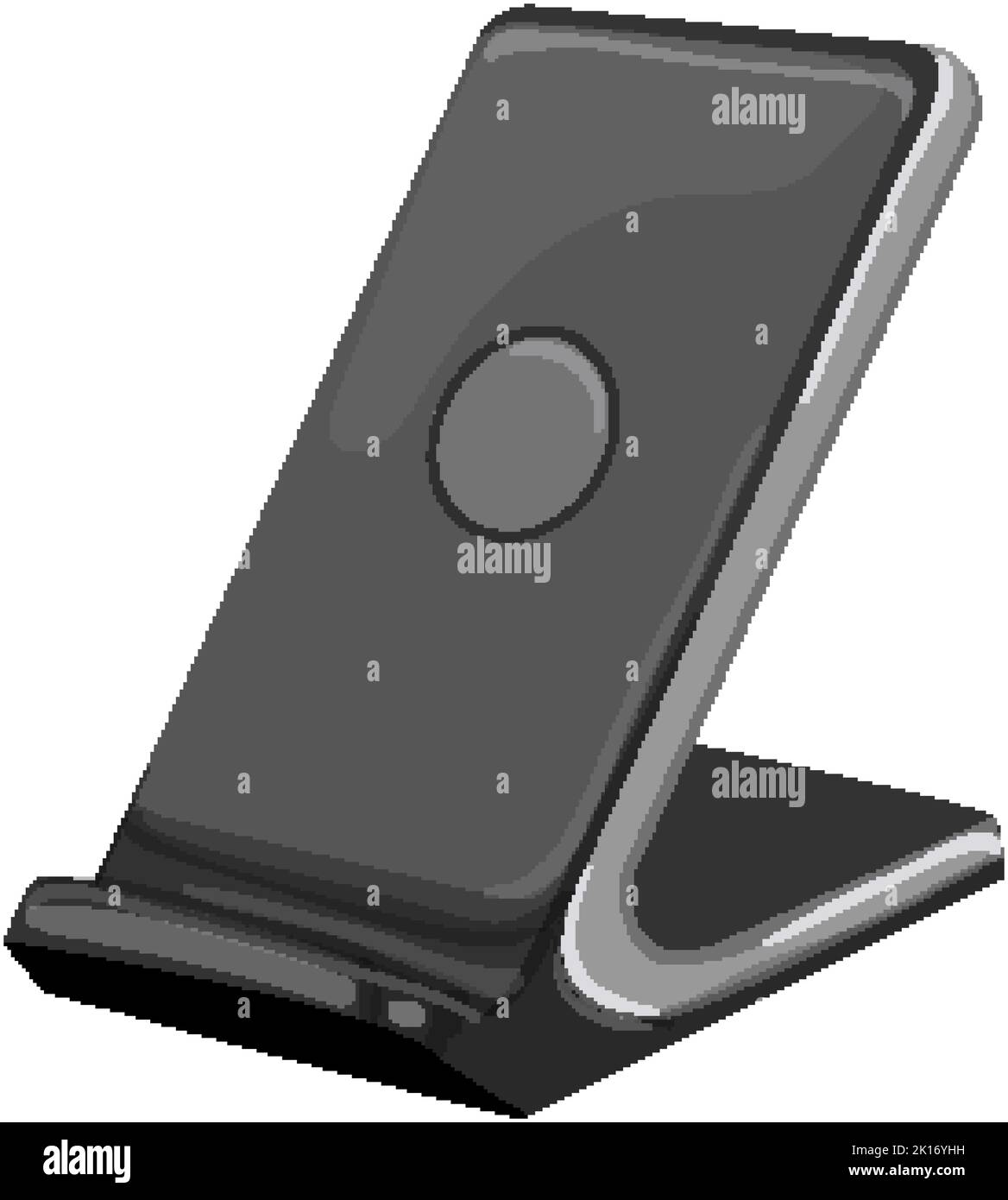 smartphone wireless charger cartoon vector illustration Stock Vector ...