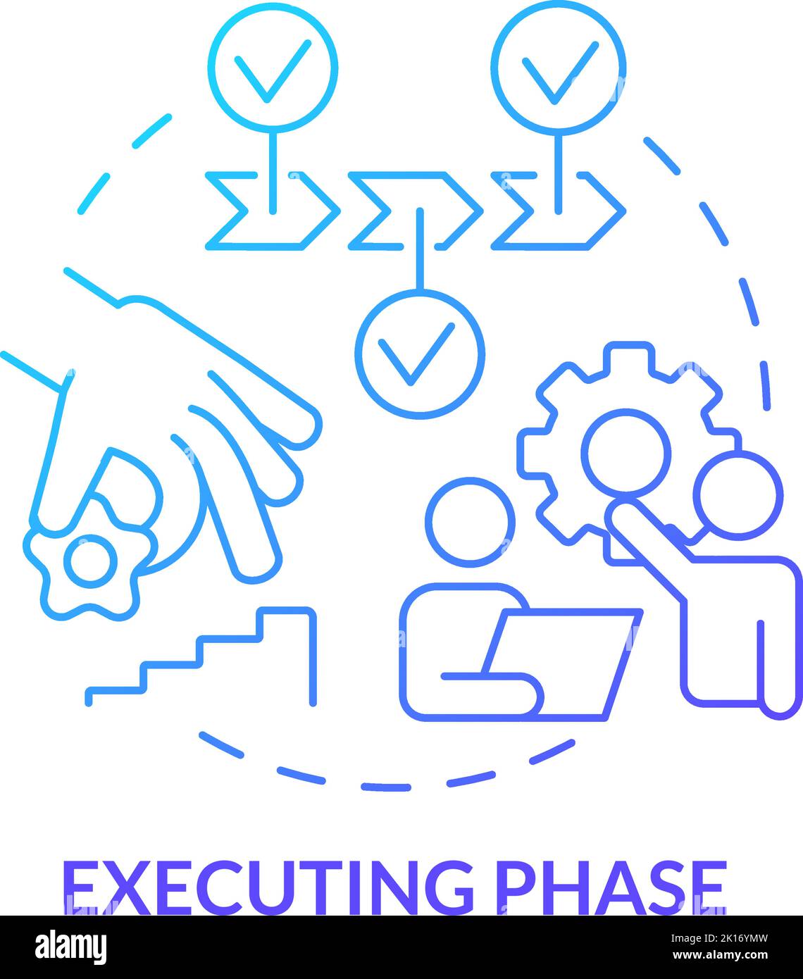 Executing phase blue gradient concept icon Stock Vector Image & Art - Alamy Executing phase blue gradient concept icon Stock Vector Image & Art - Alamy
