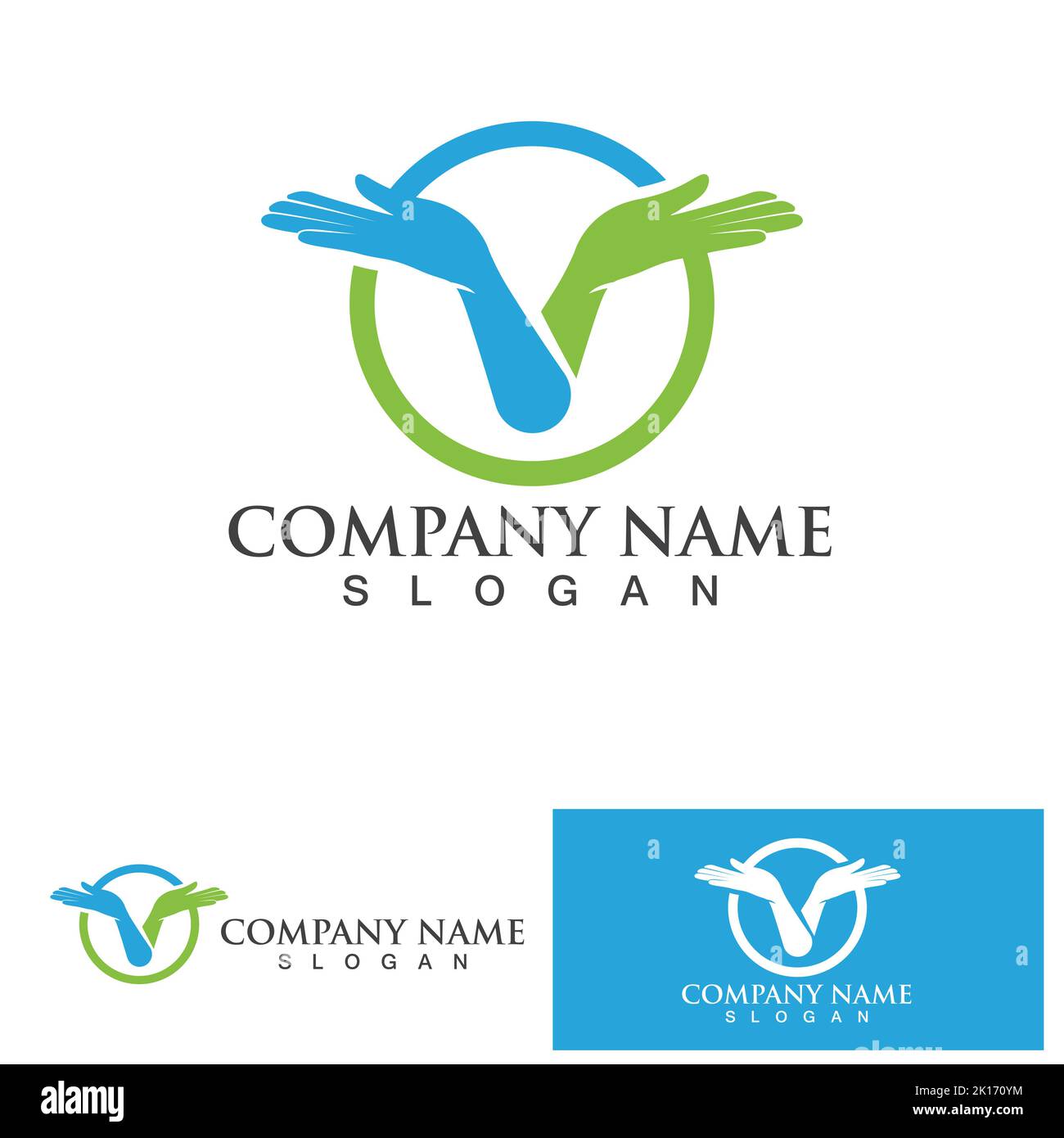 Hand hope logo and symbol vector template Stock Vector Image & Art - Alamy