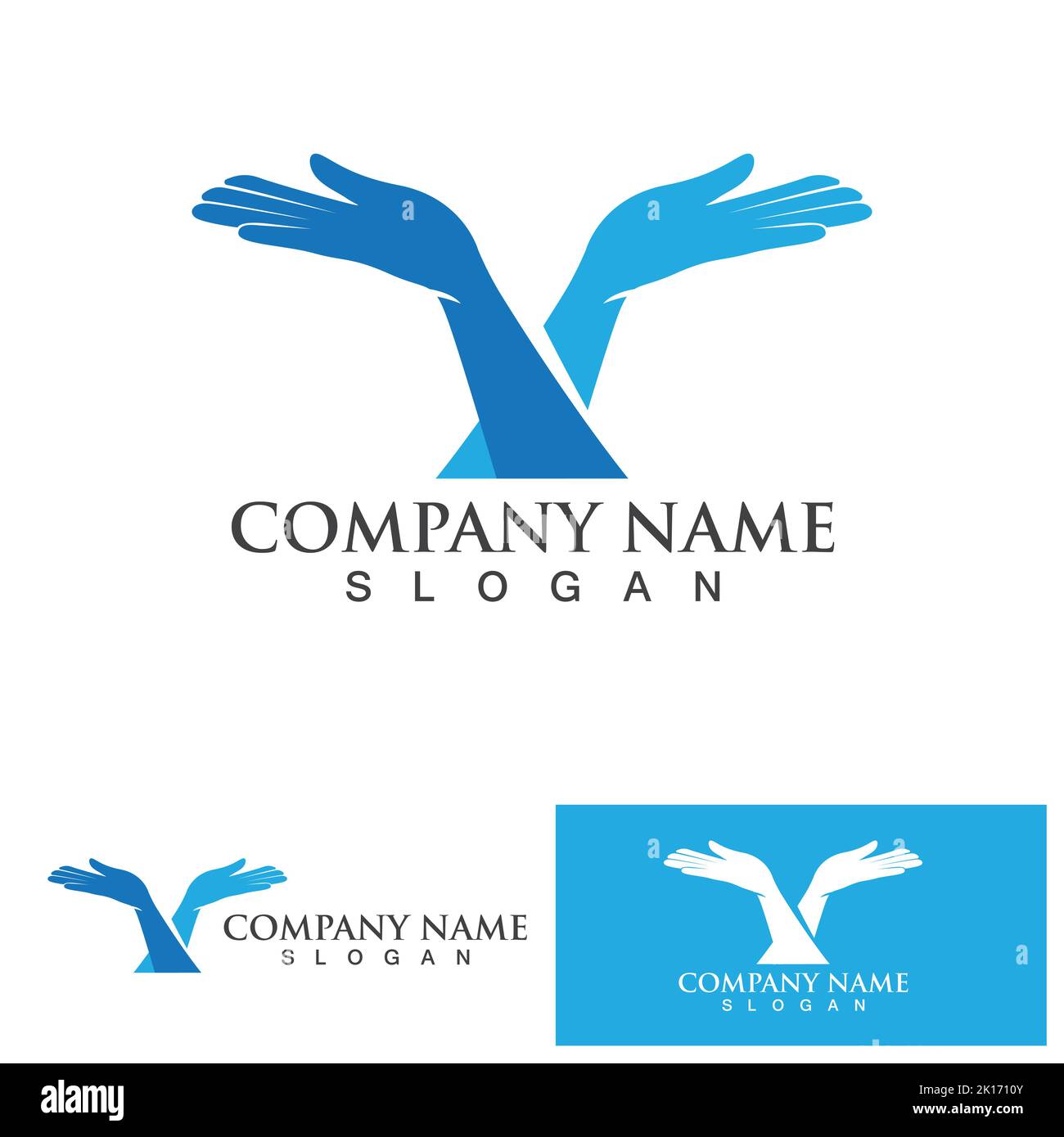 Hand hope logo and symbol vector template Stock Vector Image & Art - Alamy