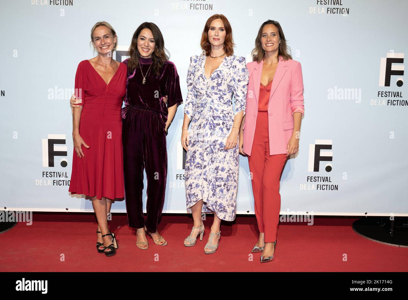La Rochelle, France. 16th Sep, 2022. Sandrine Bonnaire, Sofia Essaïdi ...