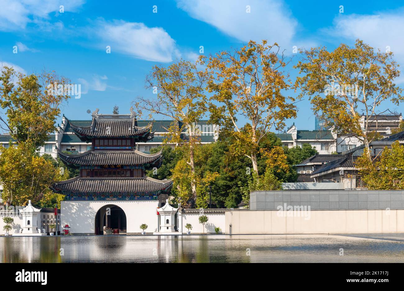 Scenery of Confucius Temple Scenic Area on Qinhuai River, Nanjing ...