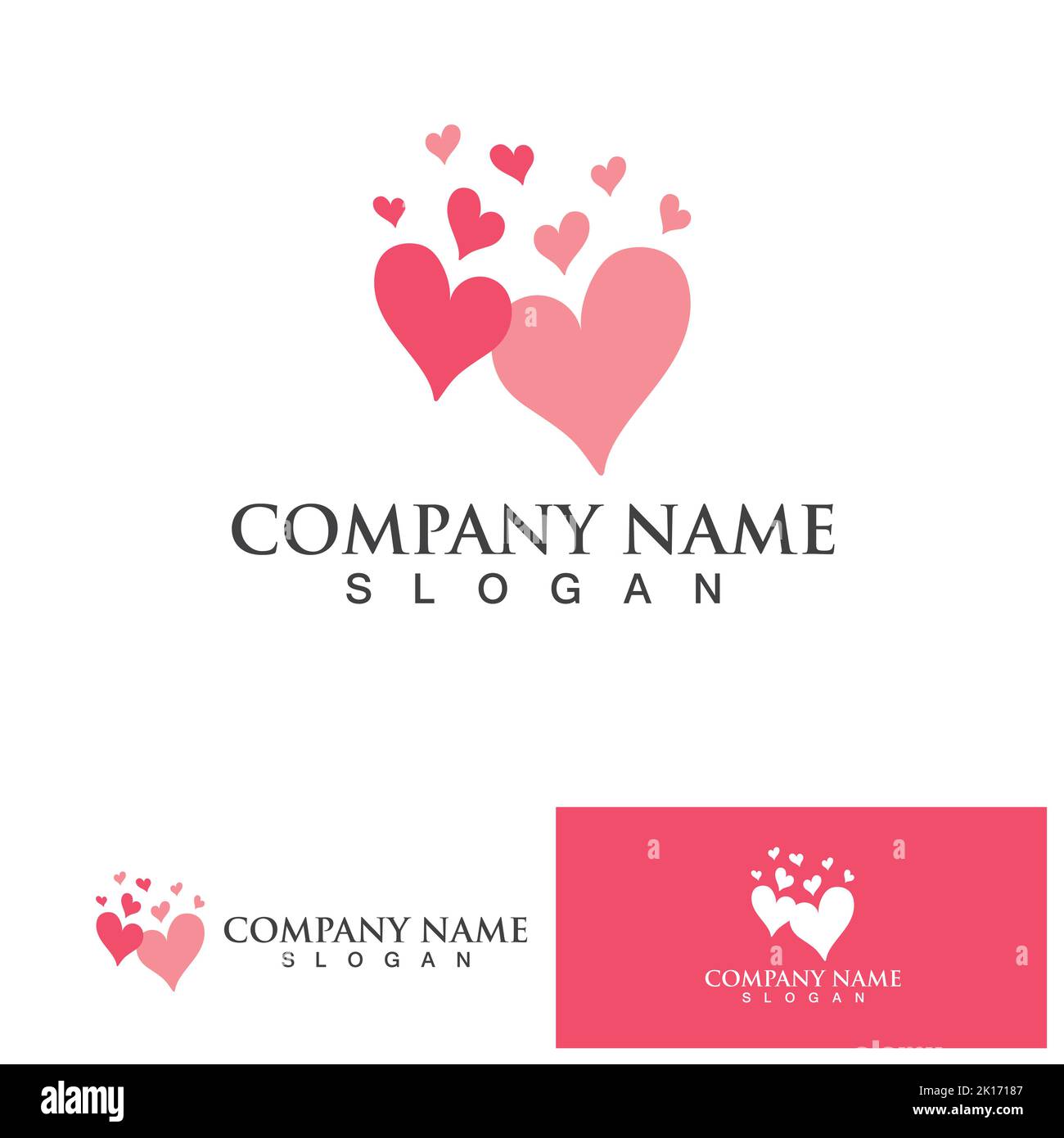Love heart logo and symbol vector template Stock Vector Image & Art - Alamy