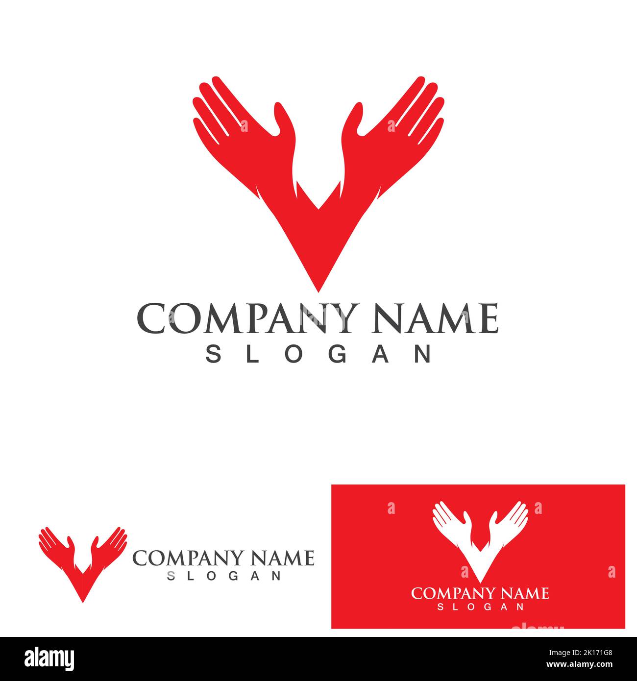 Hand hope logo and symbol vector template Stock Vector Image & Art - Alamy
