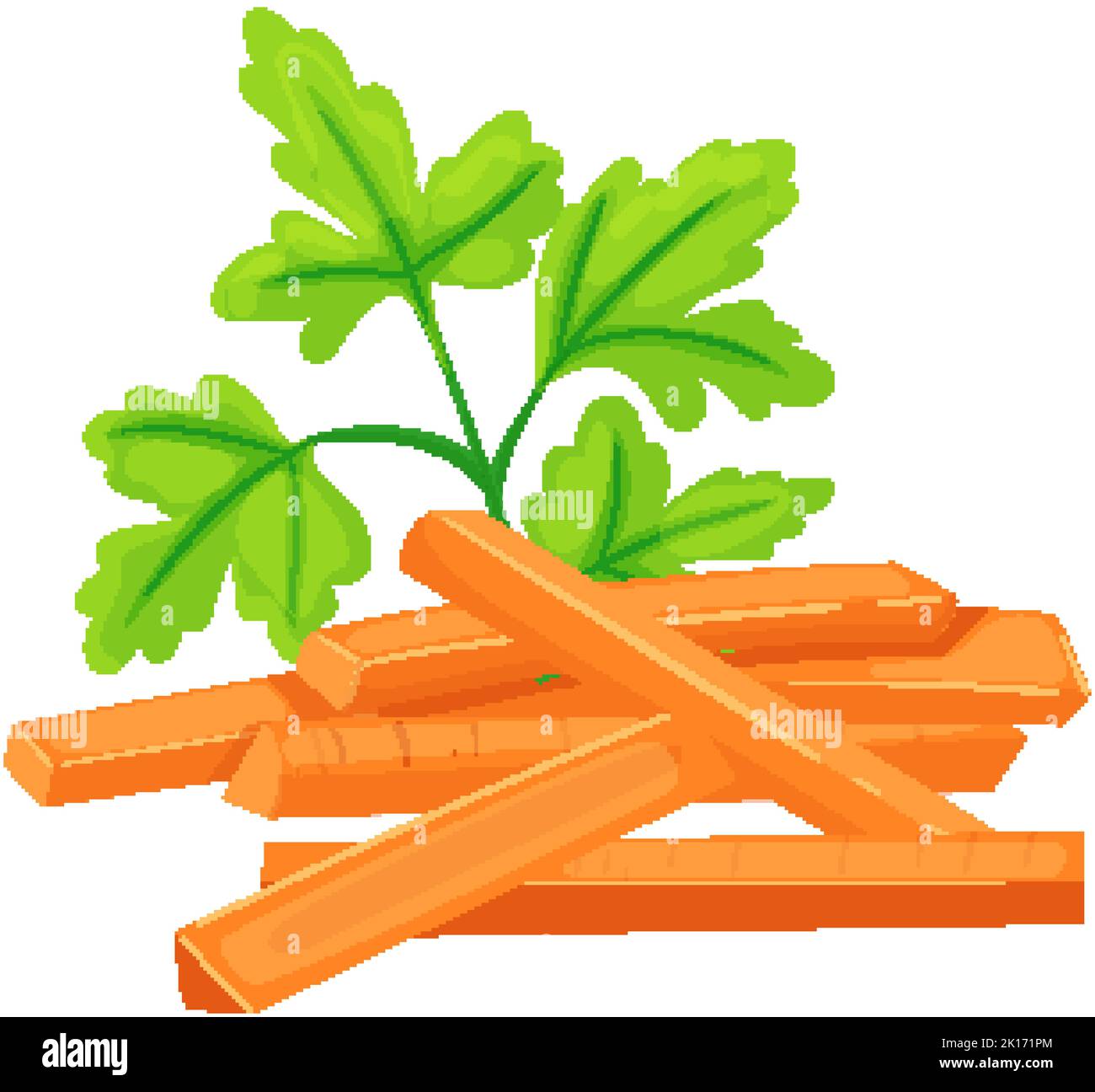 carrot cut cartoon vector illustration Stock Vector Image & Art - Alamy
