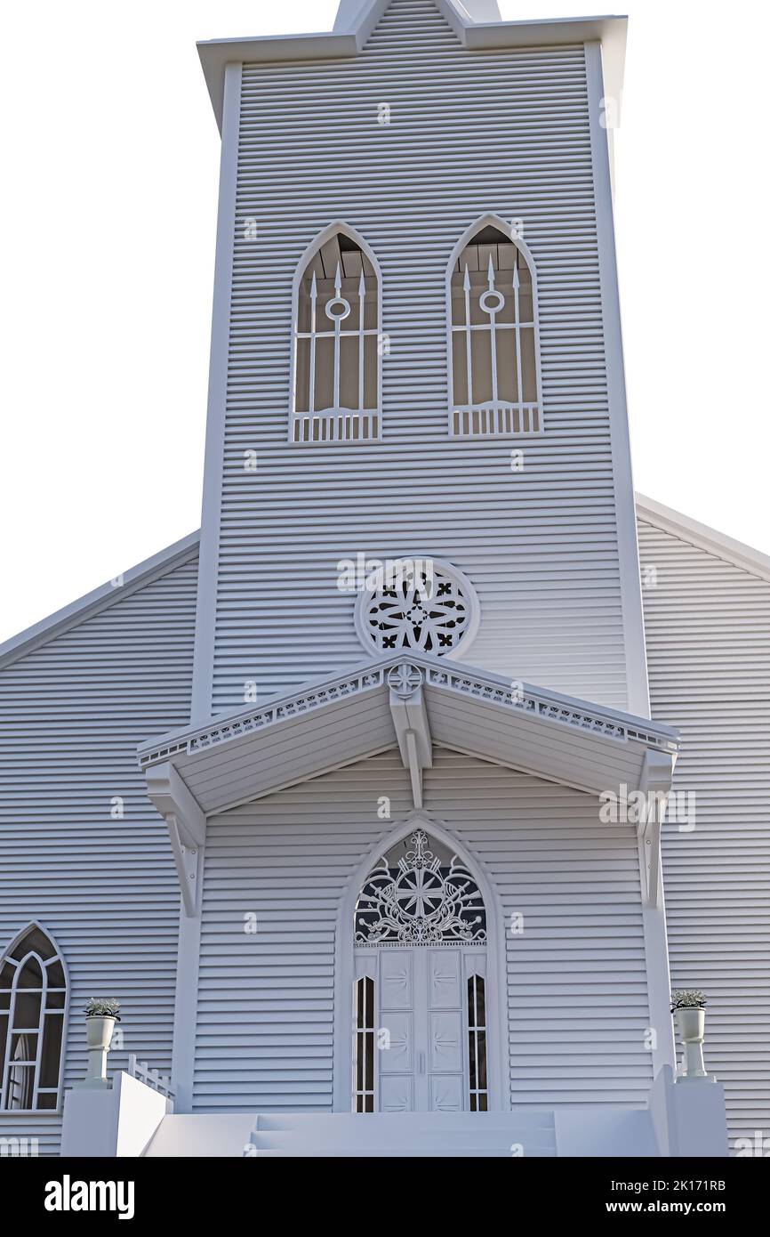 presbyterian church isolated on white background 3d illustration Stock ...