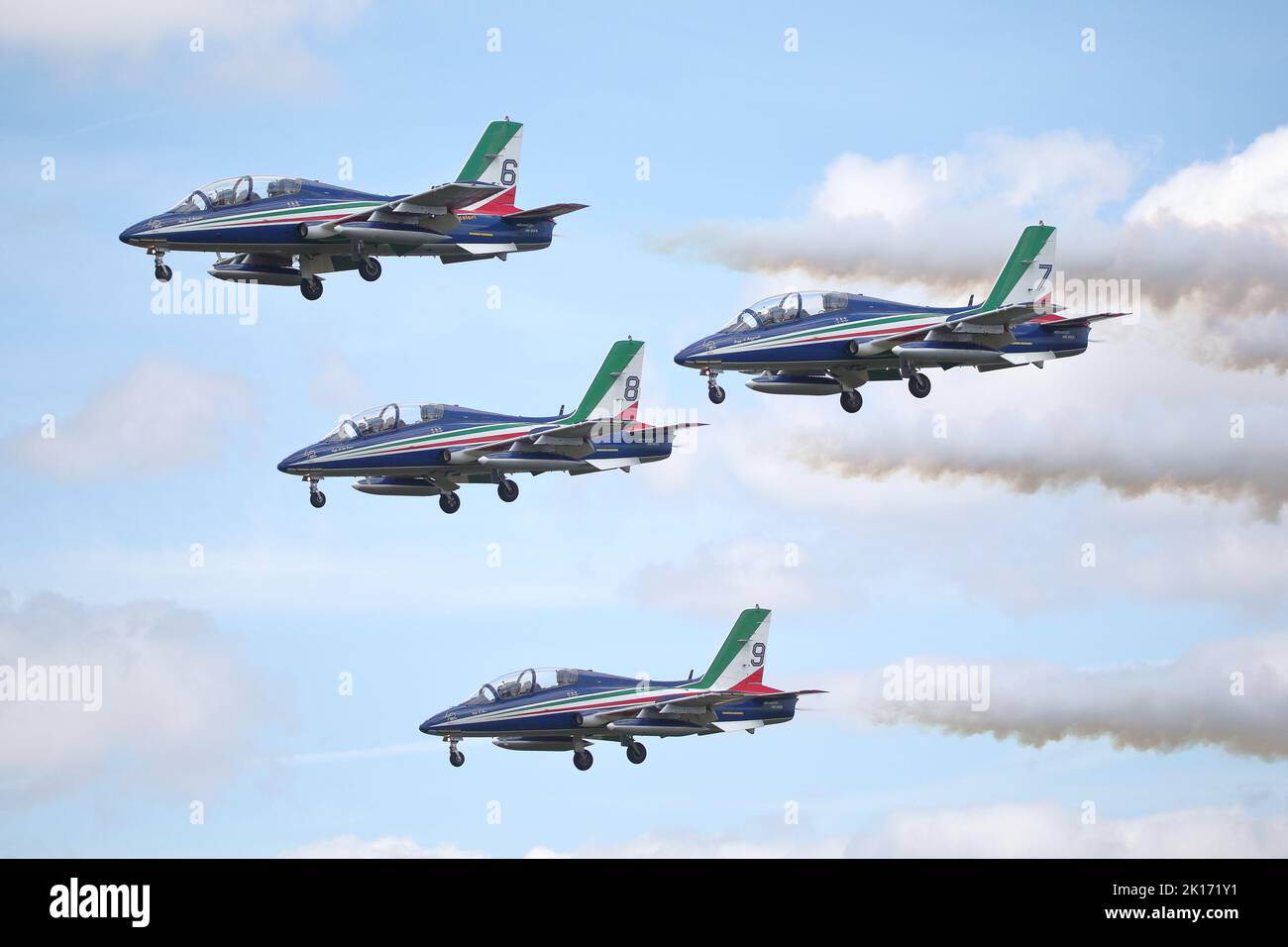 Italian Air Force Aermacchi MB-339PAN of the Frecce Tricolori ...