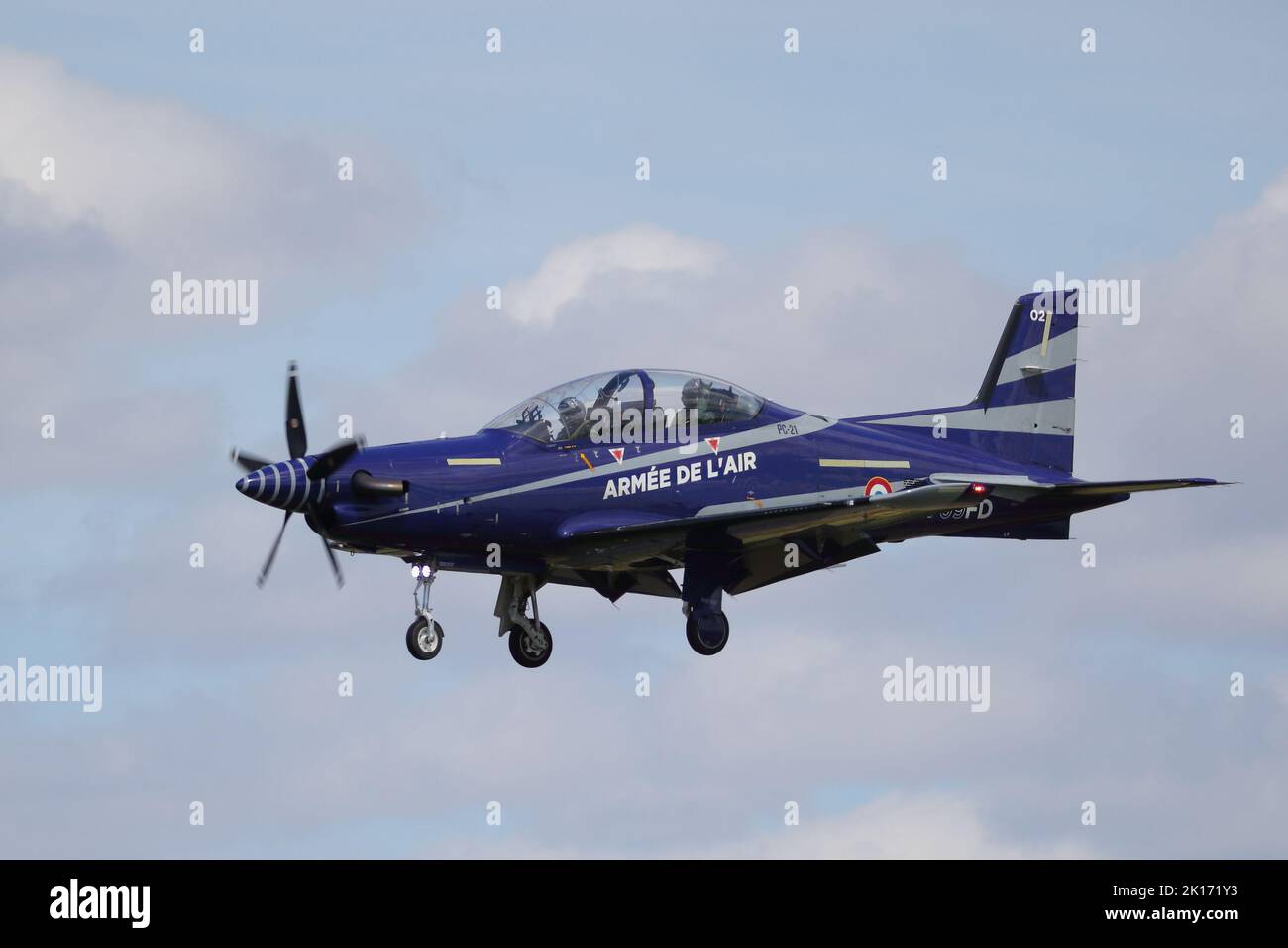 French Air Force Pilatus PC-21 arriving at the Royal International Air ...