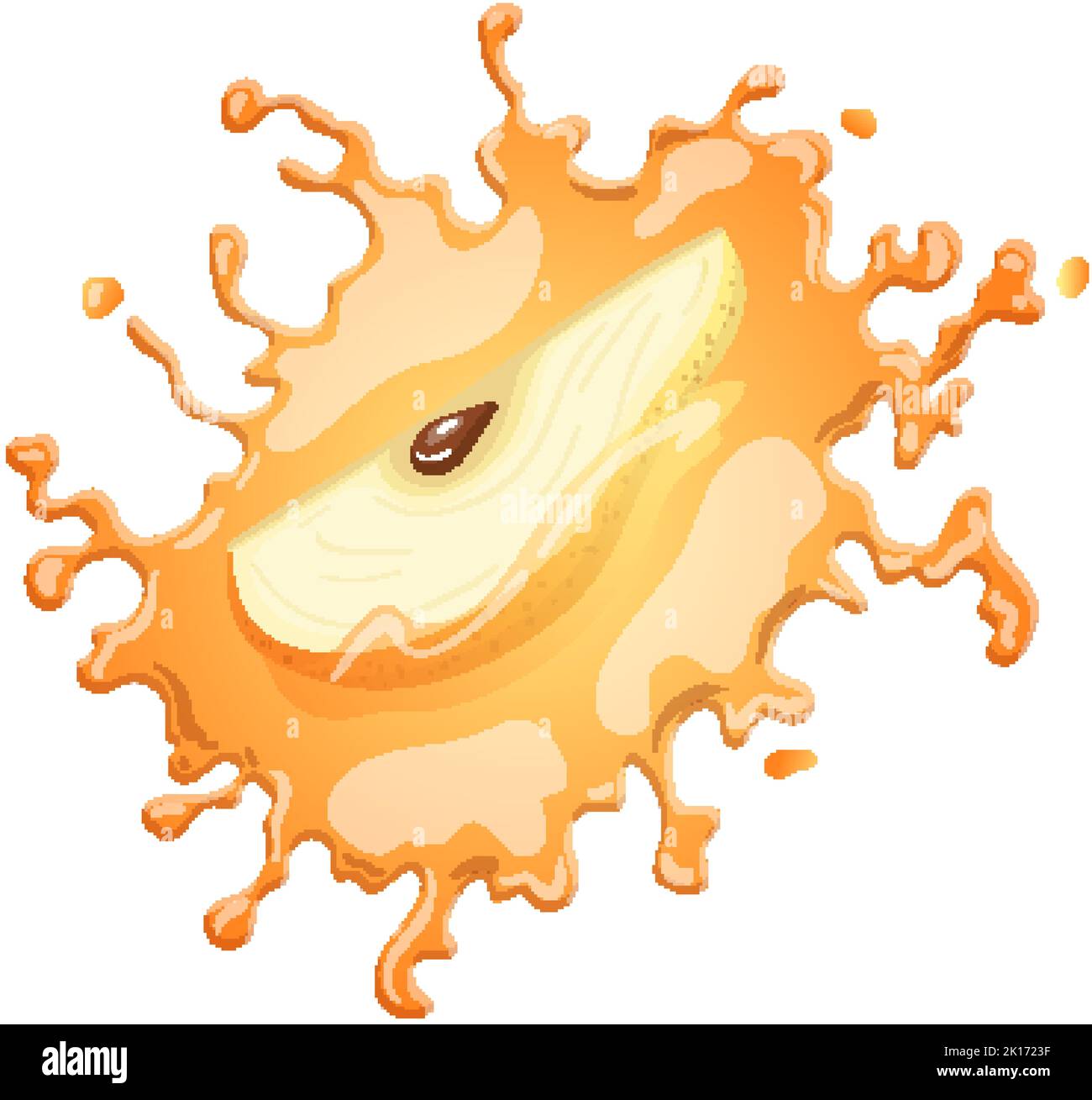 pear splash cartoon vector illustration Stock Vector Image & Art - Alamy