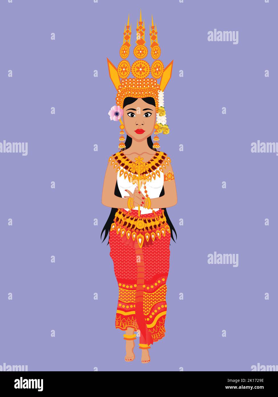 Apsara Dancer Drawing