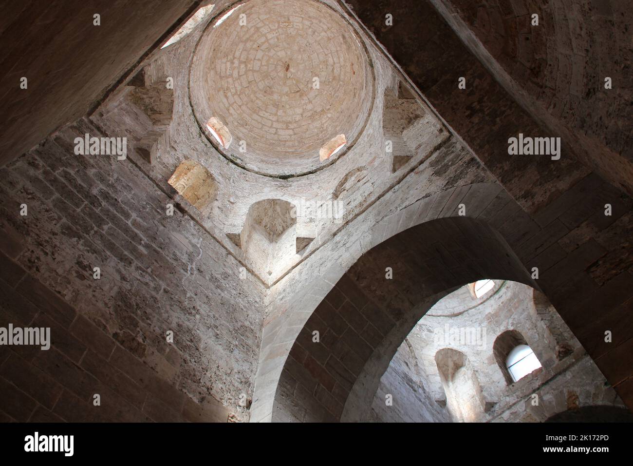 medieval monastery (san giovanni degli eremiti) in palermo in sicily ...