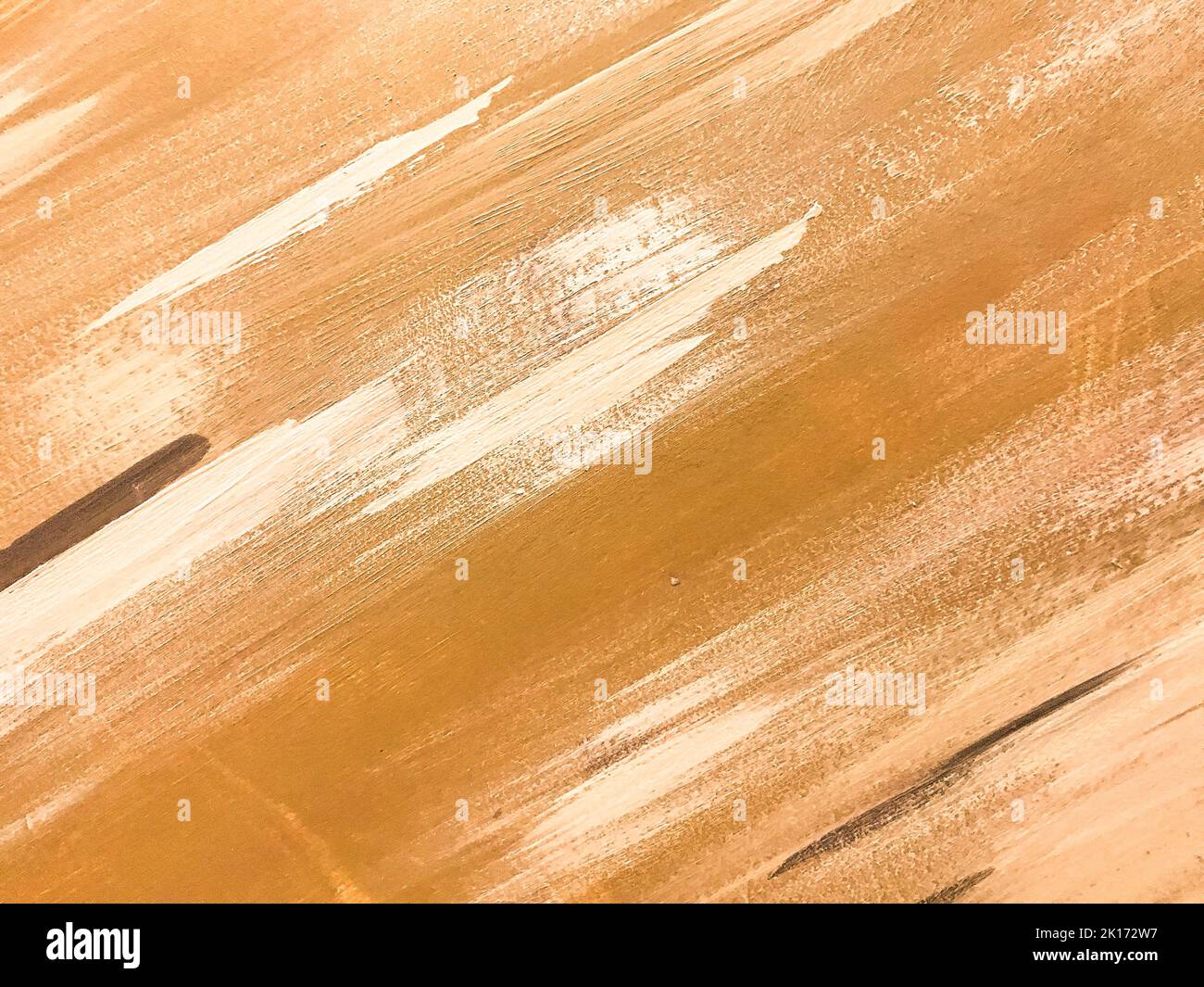 Abstract art background light brown and white colors. Watercolor ...