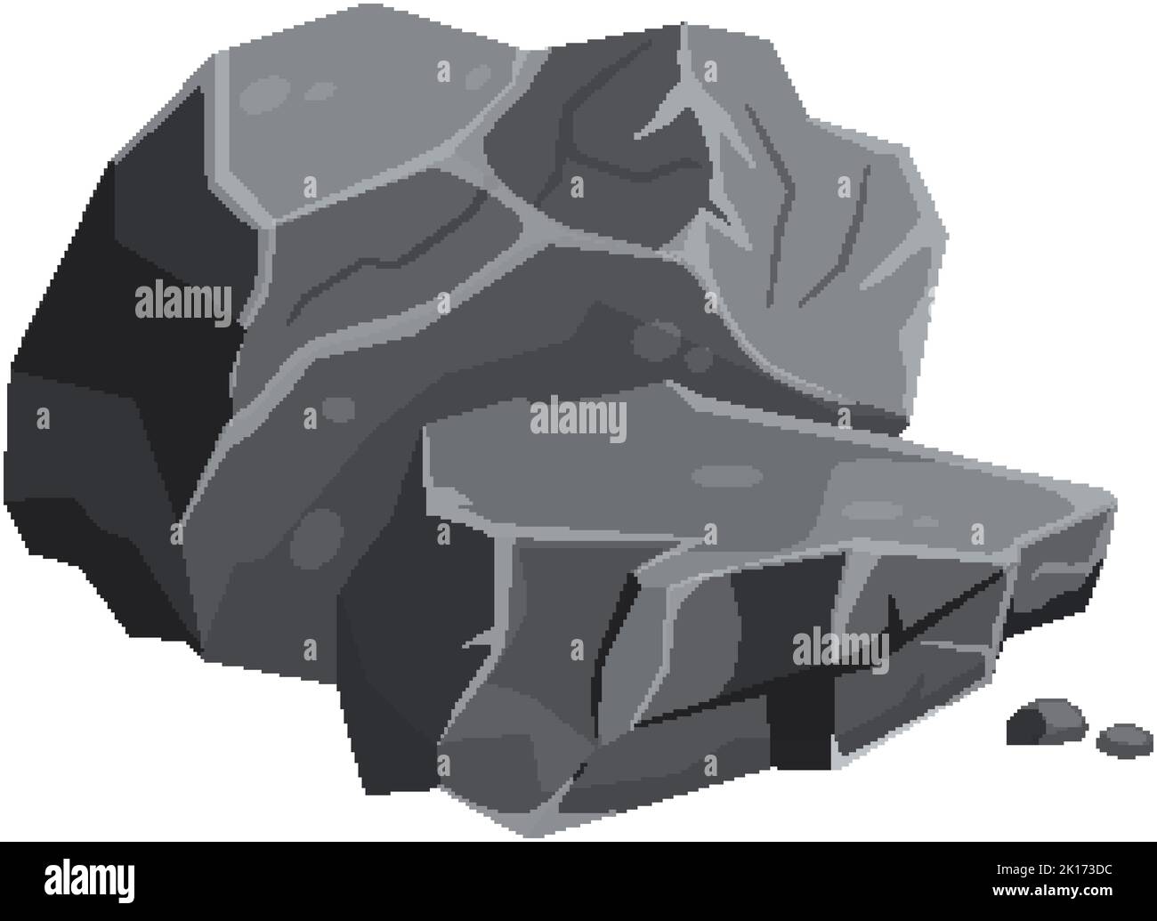 stone black cartoon vector illustration Stock Vector Image & Art - Alamy