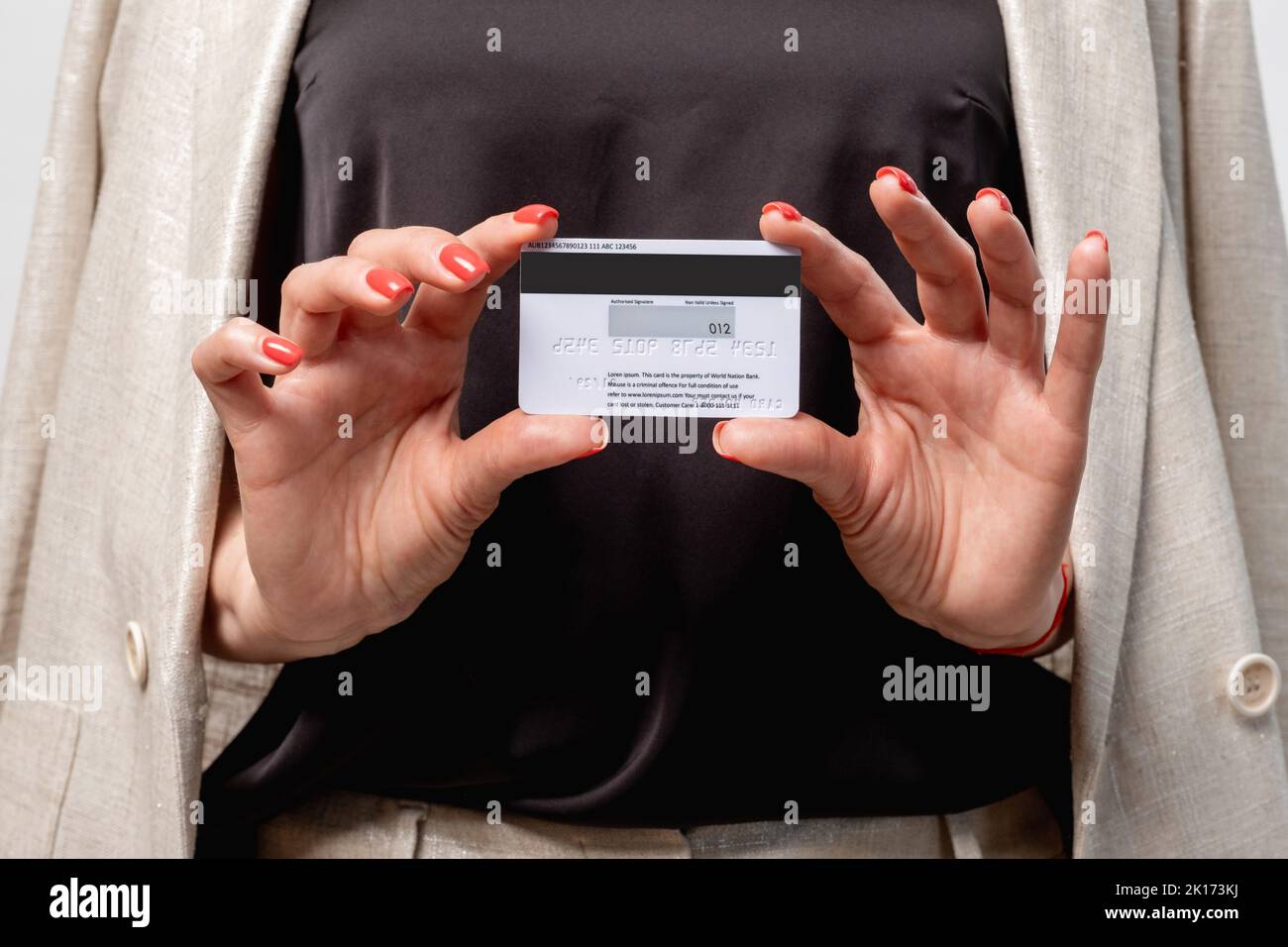 Bank service. Electronic transaction. Personal data verification ...