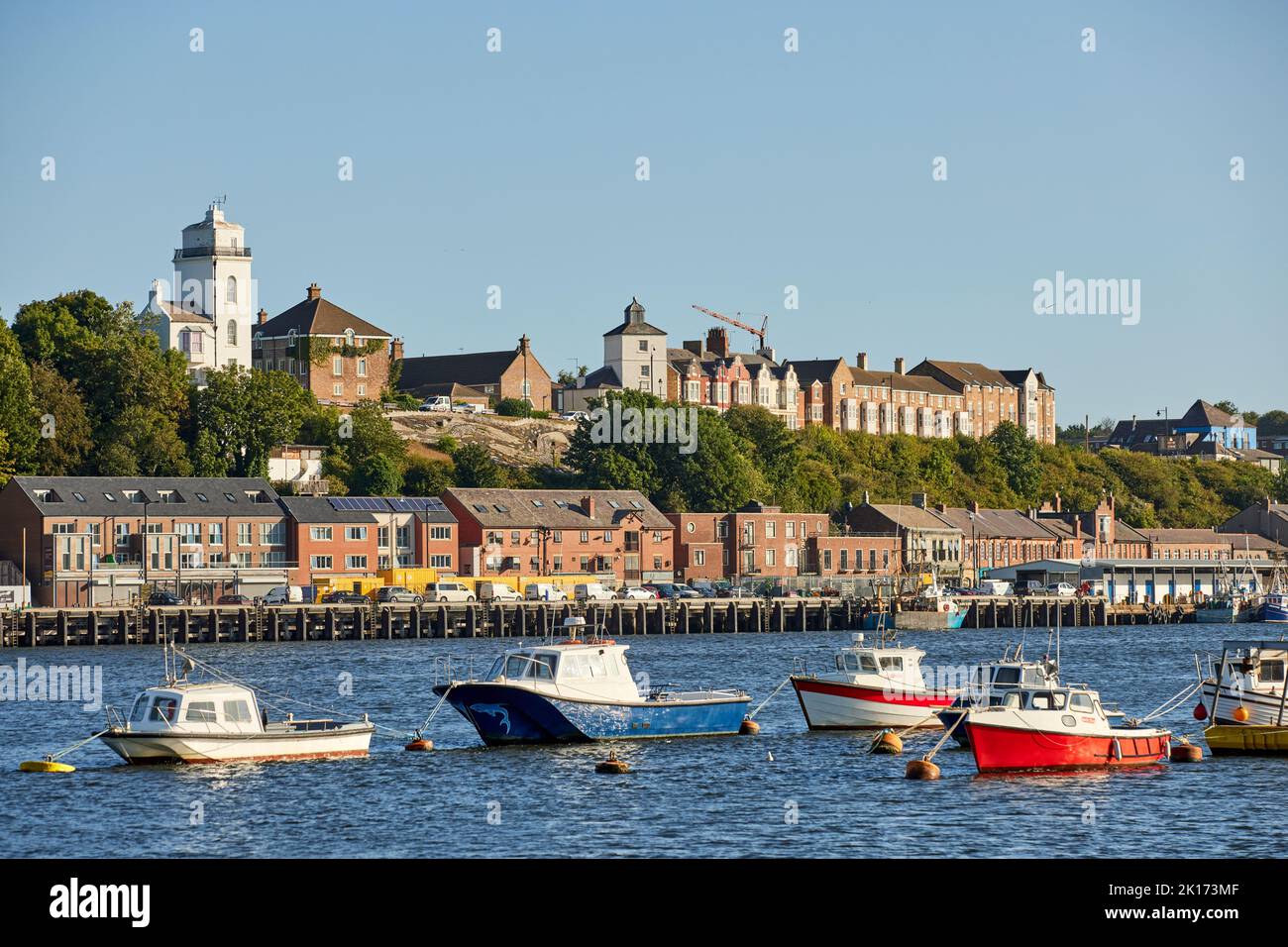 North Shields High Light attached to keeper's dwelling Stock Photo - Alamy