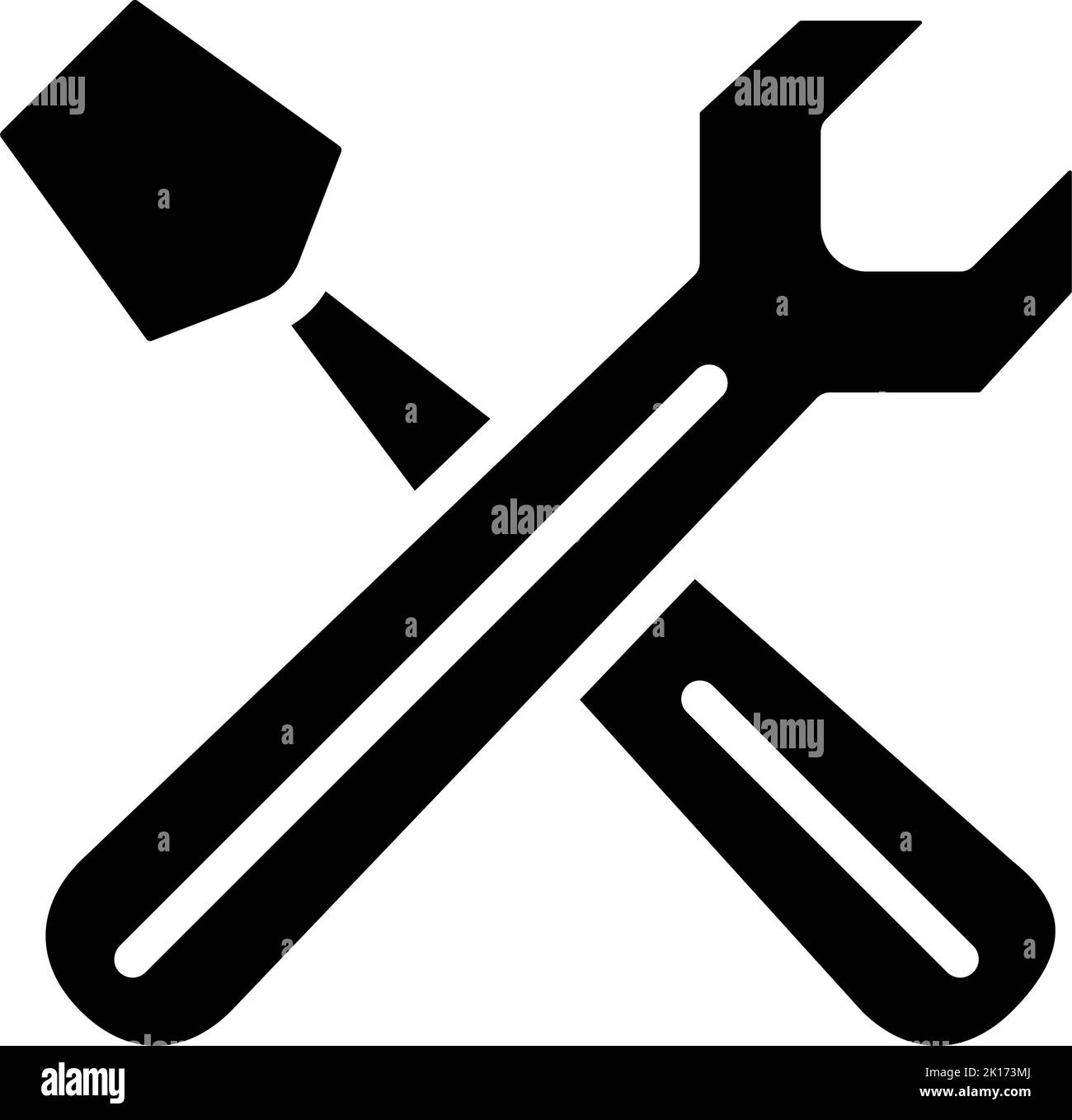 Hand tools black glyph icon Stock Vector Image & Art - Alamy