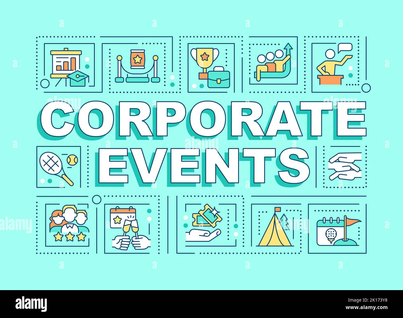 Corporate team building word cloud Stock Vector Images - Alamy