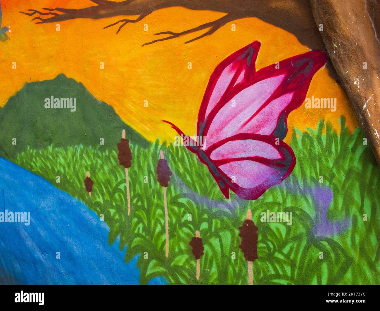 Graffiti butterfly hi-res stock photography and images - Alamy