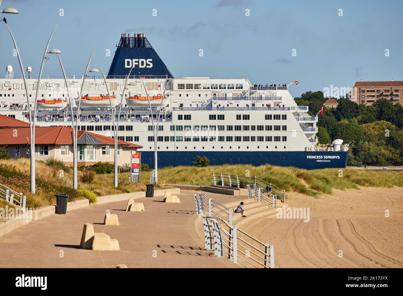 Littlehaven Beach South Shield MS Princess Seaways cruiseferry Danish ...