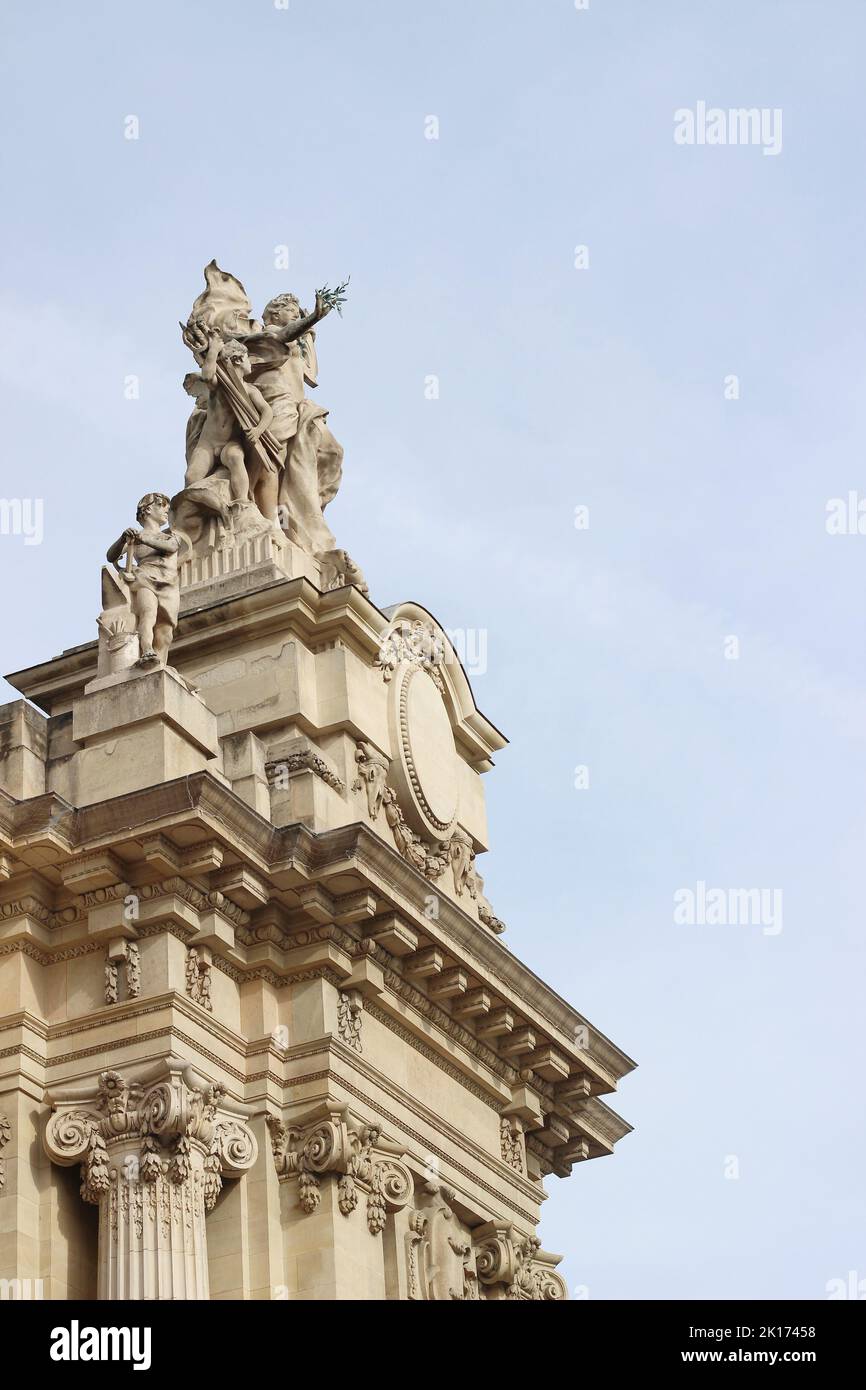 Paris, France. Petit Palais (Small Palace) Sculpture. Fine Art Museum ...