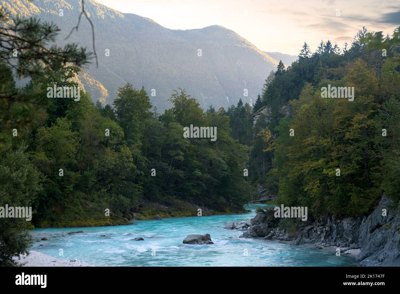 Landscape mountain river turquoise hi-res stock photography and images ...