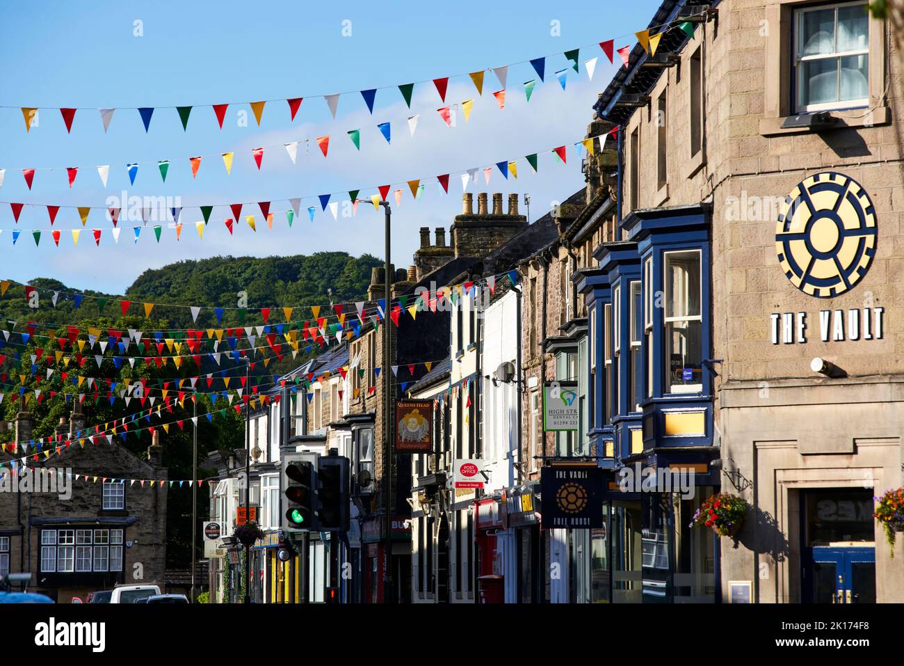 Buxton, High Street a road running from the Town centre to the south ...