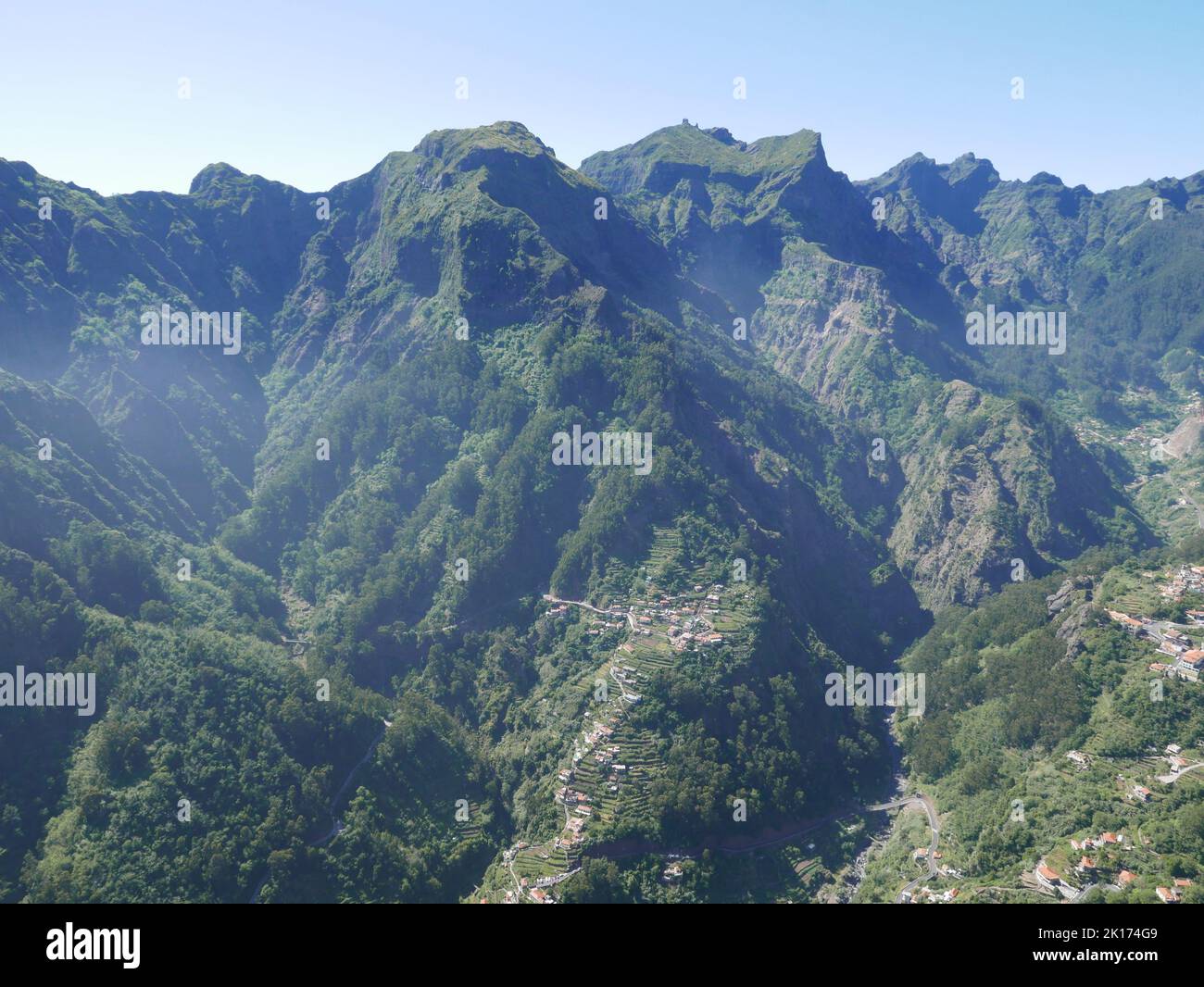Marvelous Curral das Freiras village in nuns valley in european Madeira ...