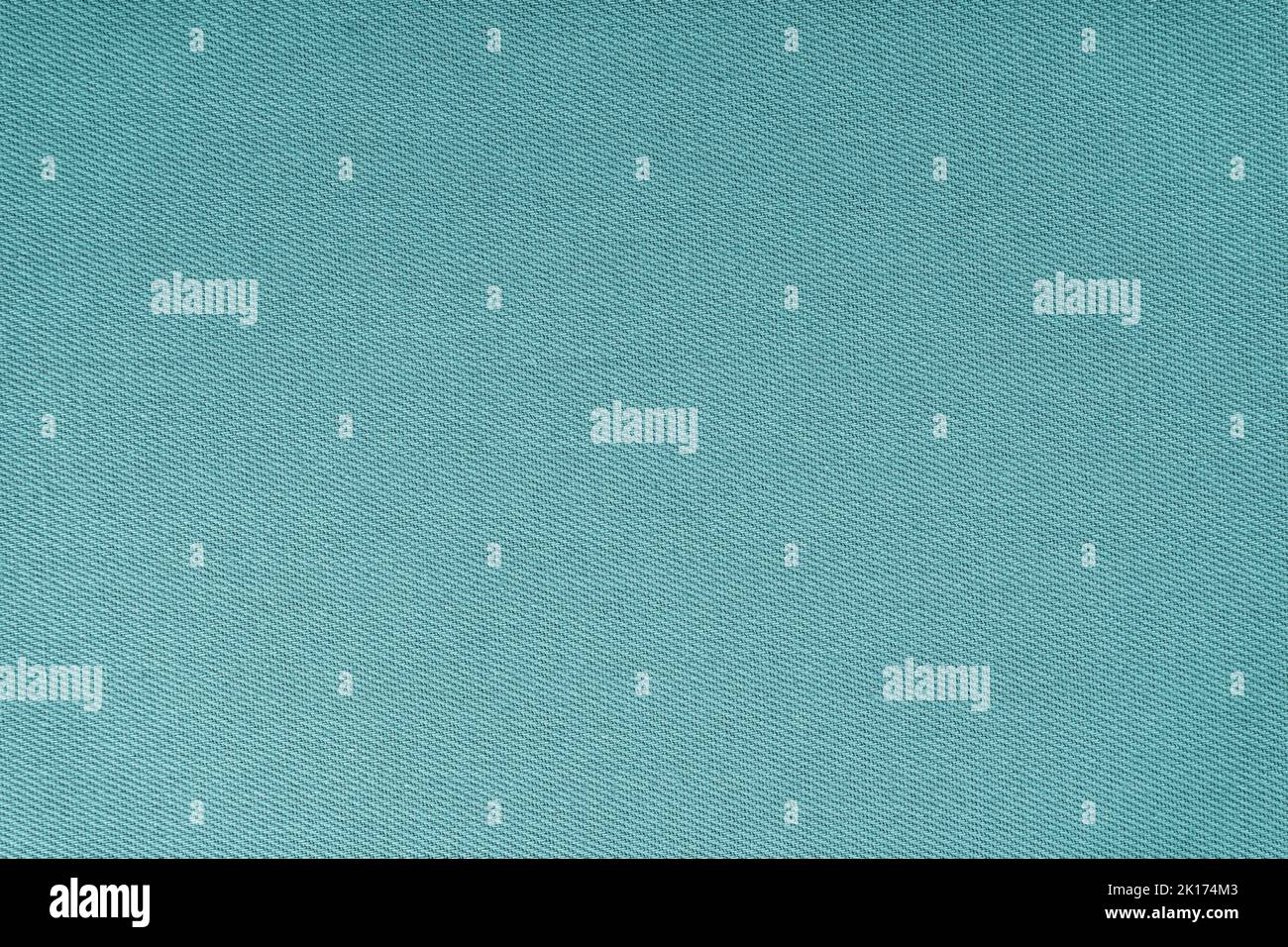 Texture of natural turquoise fabric or cloth. Fabric texture diagonal ...