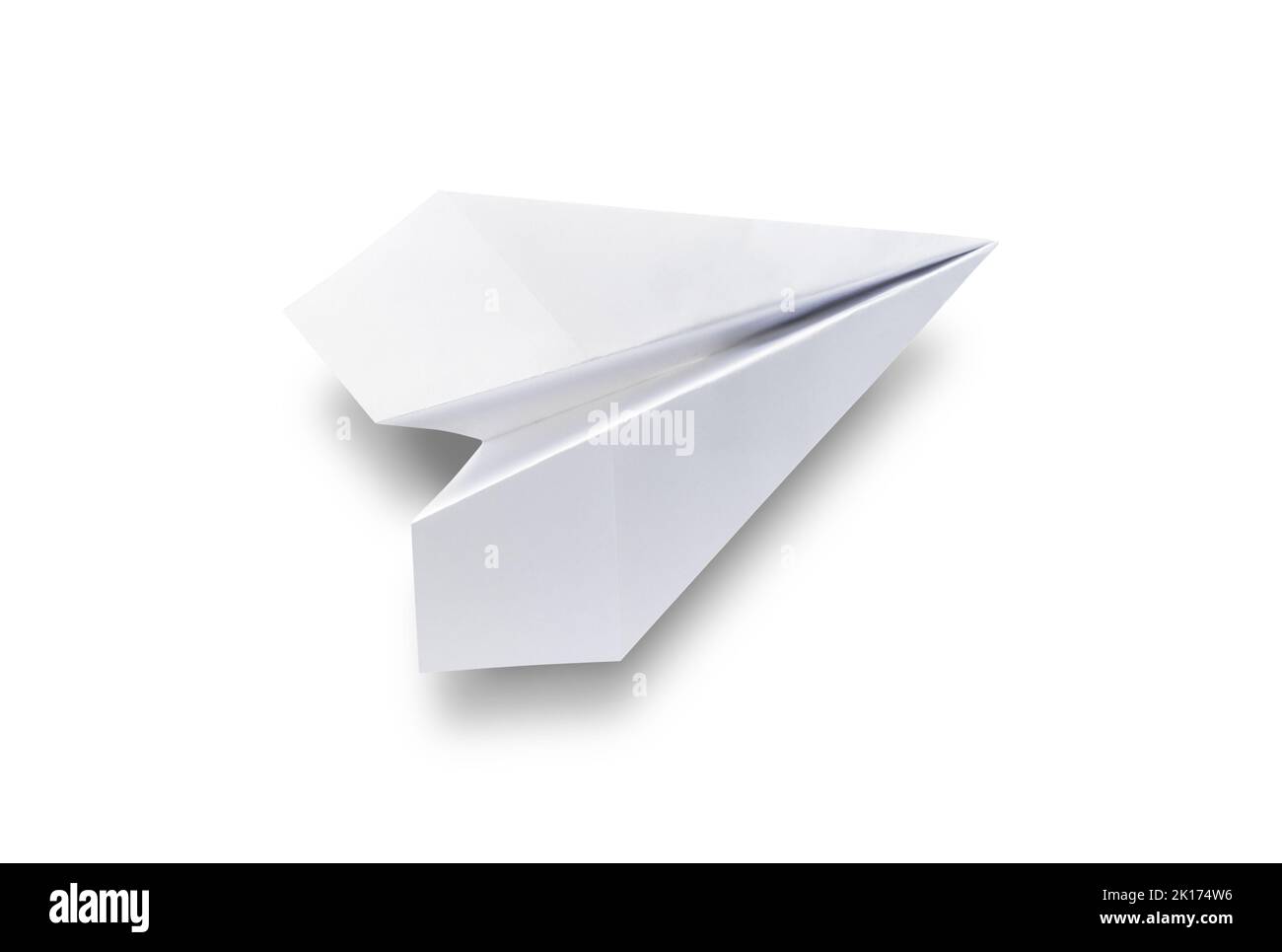 Paper plane origami isolated on a blank white background Stock Photo ...