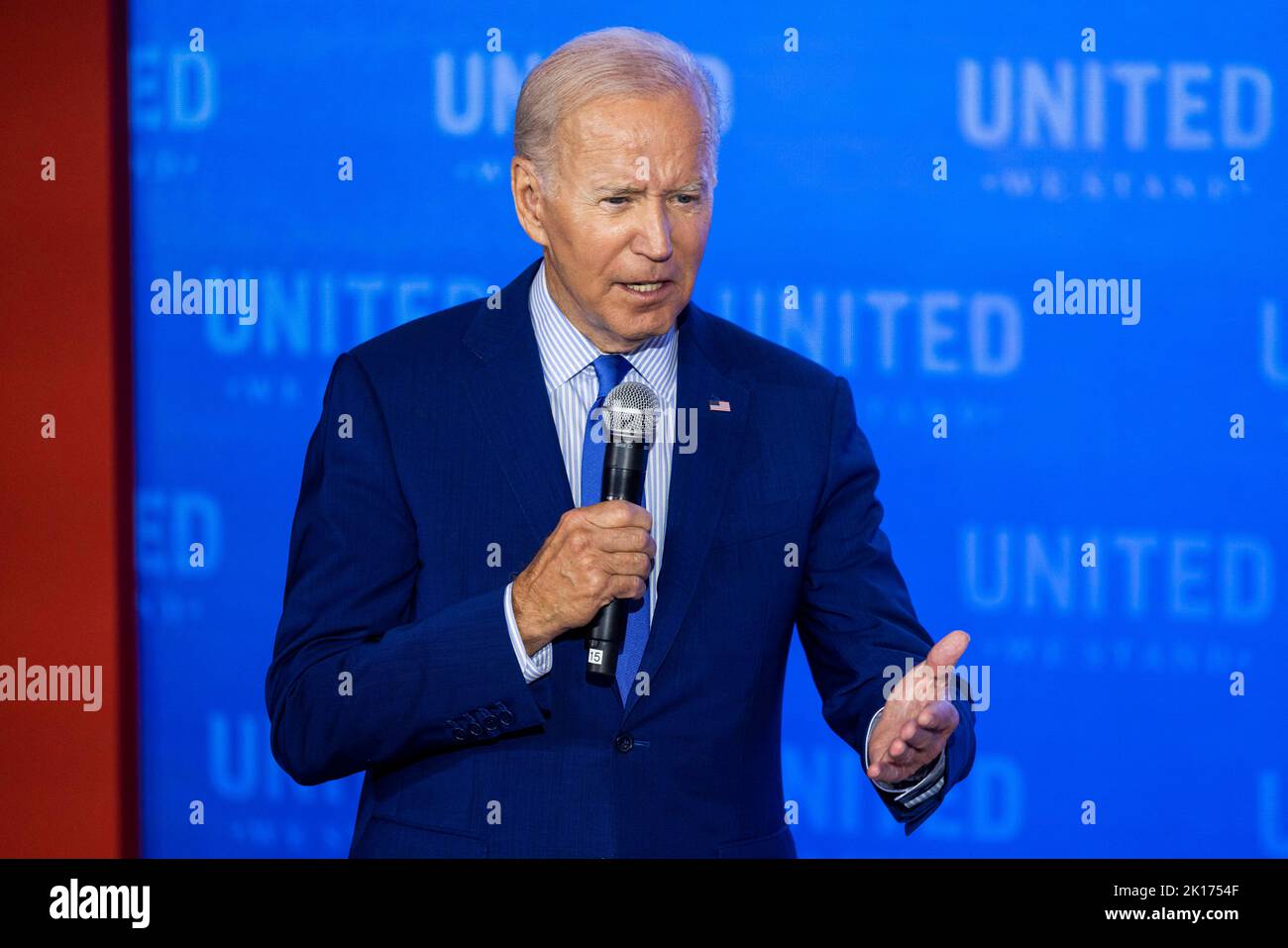 Washington DC, USA. 15th Sep, 2022. US President Joe Biden speaks at ...