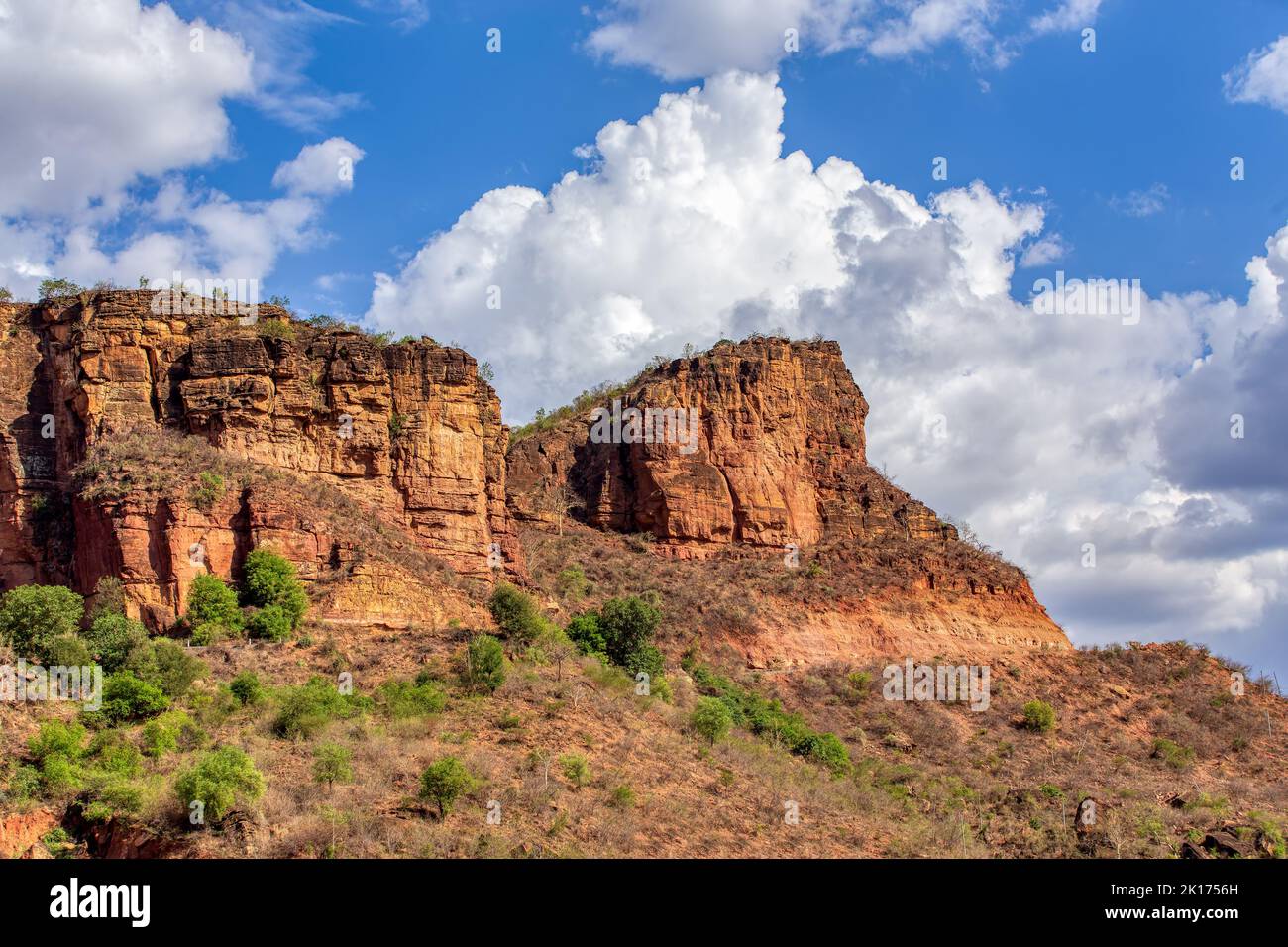 Beautifu highland landscape in Oromia Region. Ethiopia wilderness ...