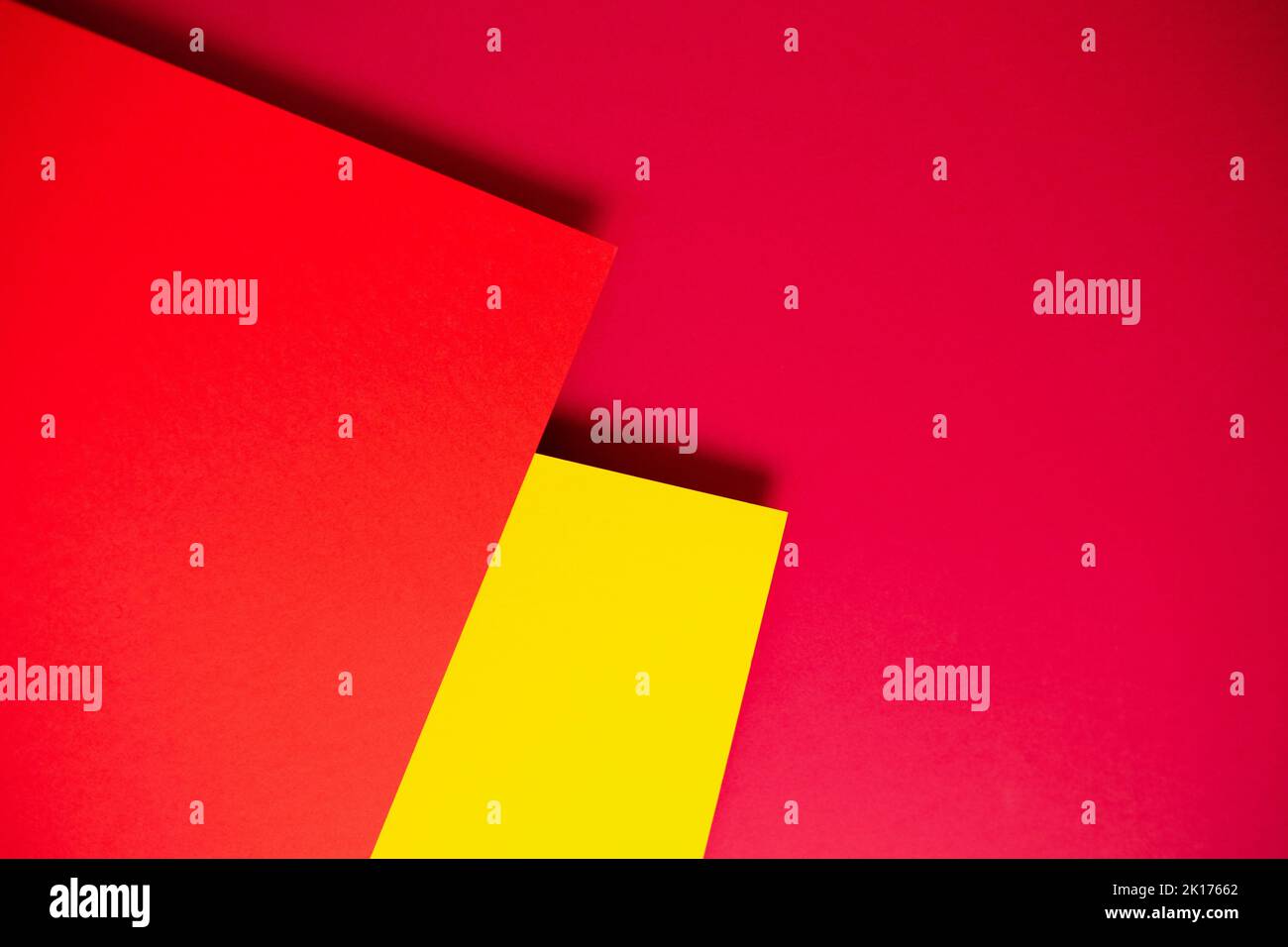 An abstract red and yellow paper background - geometric shapes Stock ...