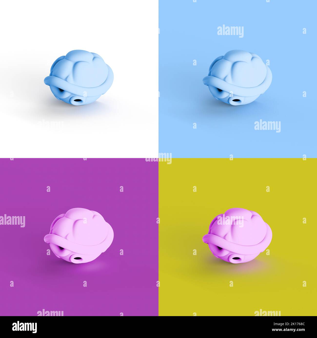 A 3D rendering of turtle shell isolated in different colors Stock Photo ...