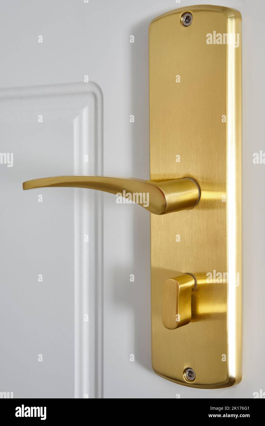 Golden doorhandle hi-res stock photography and images - Alamy