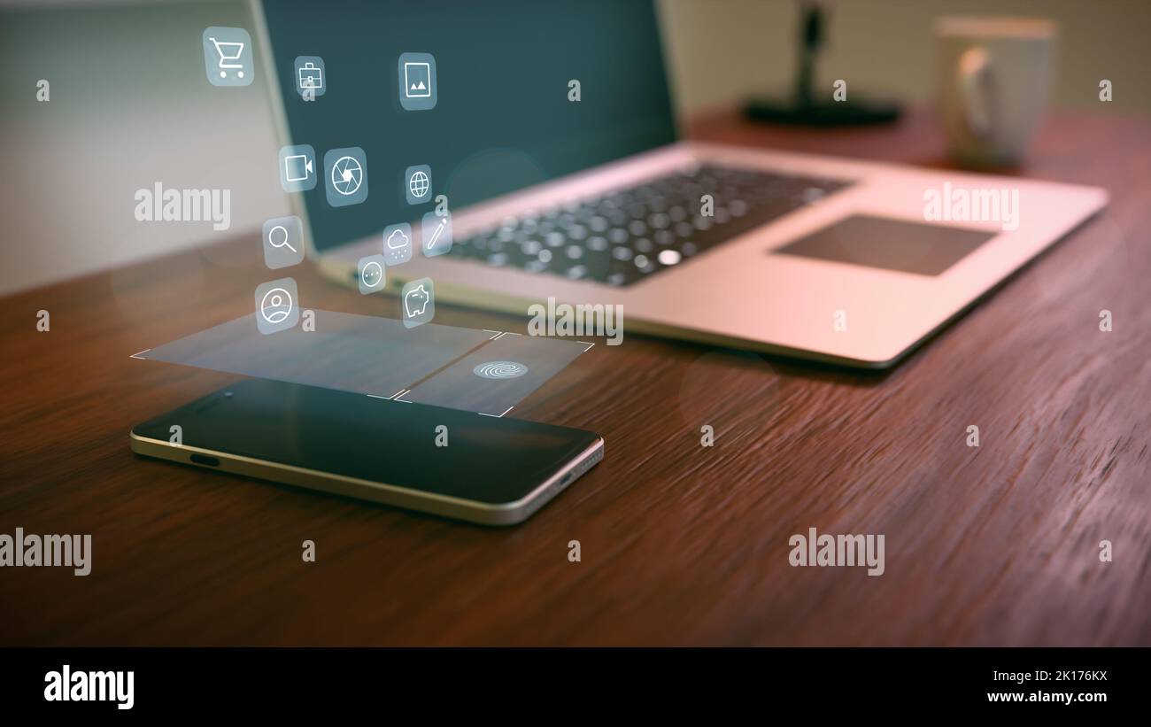 Phone on table next new hi-res stock photography and images - Alamy