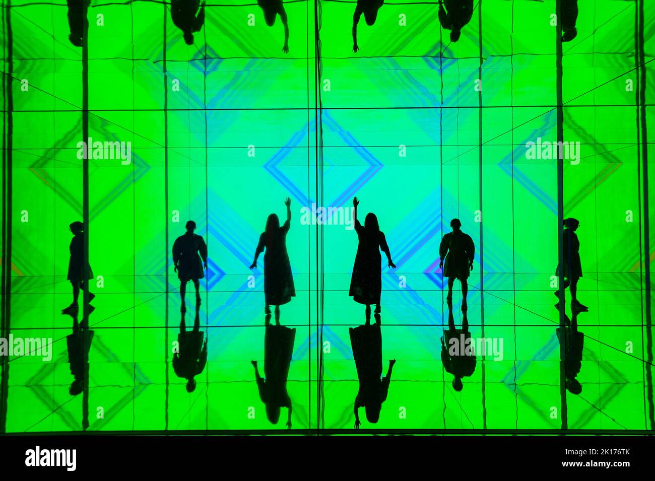 London, UK. 16 September 2022. People experience INTO SIGHT, a large ...