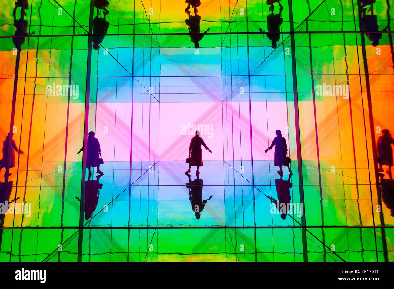 London, UK. 16 September 2022. People experience INTO SIGHT, a large ...