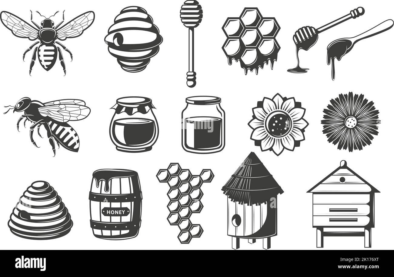 Vintage Bee Hive Clip Art