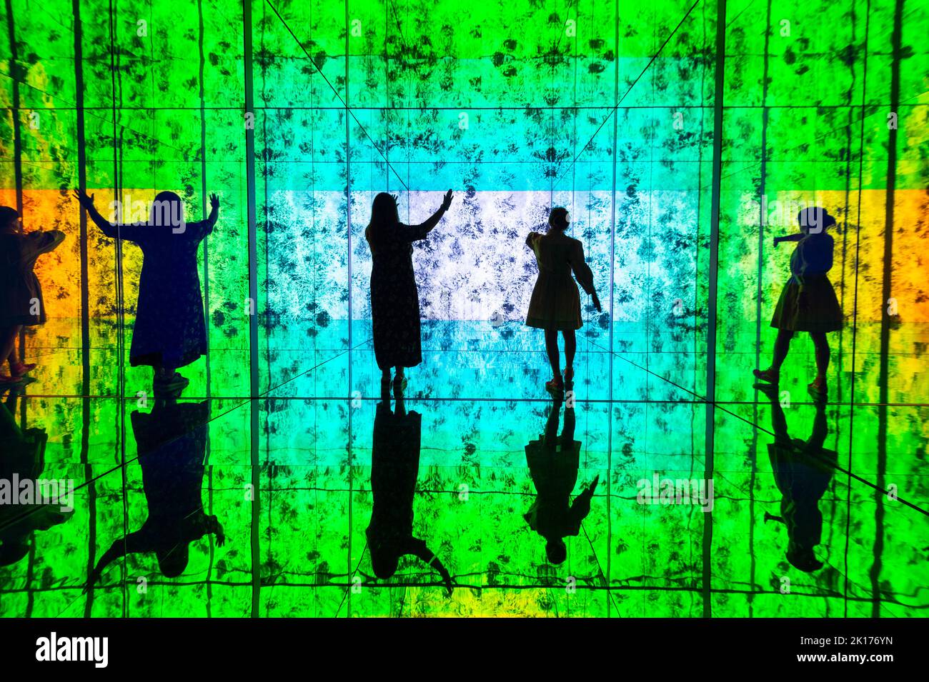 London, UK. 16 September 2022. People experience INTO SIGHT, a large ...