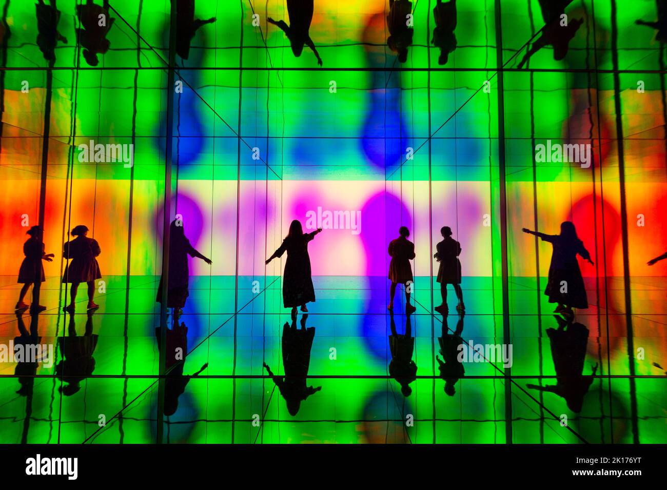 London, UK. 16 September 2022. People experience INTO SIGHT, a large ...