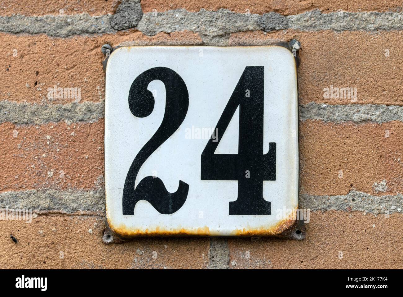 Close Up House Number 24 At Amsterdam The Netherlands 15-9-2022 Stock ...