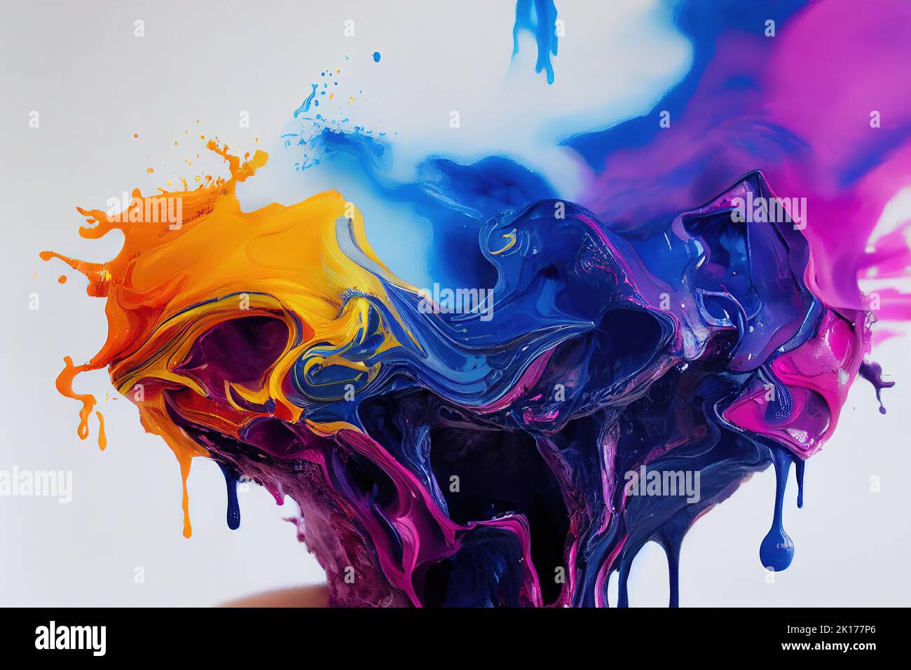 Thick paint splashes hi-res stock photography and images - Alamy