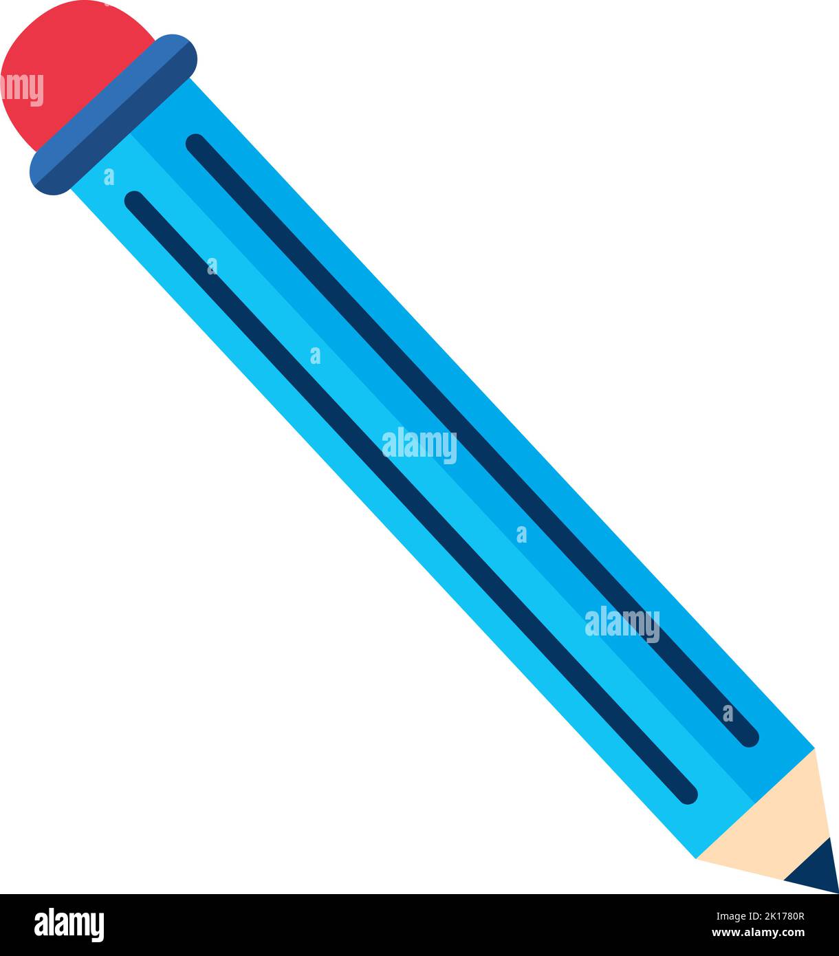 blue pencil graphite supply icon Stock Vector Image & Art - Alamy